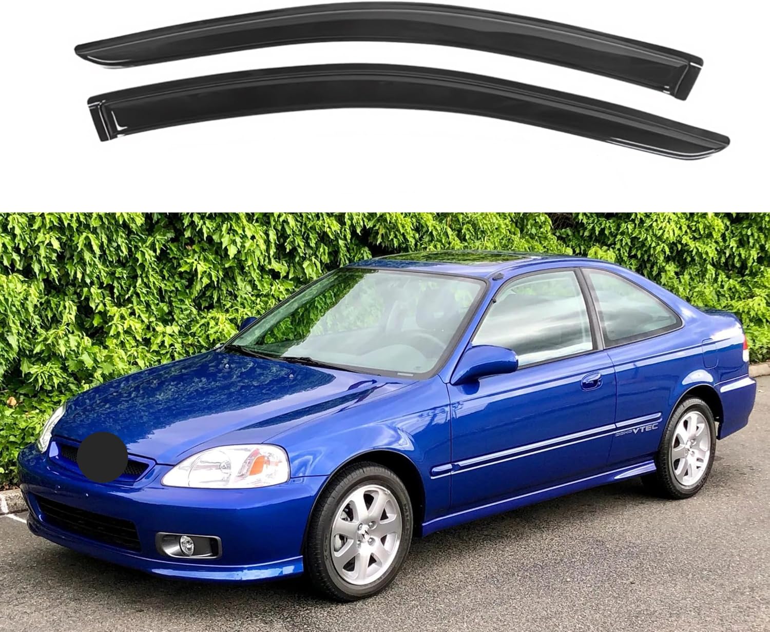 Amazon.com: KPY Window Visor Compatible with Honda Civic Coupe 1996 ...