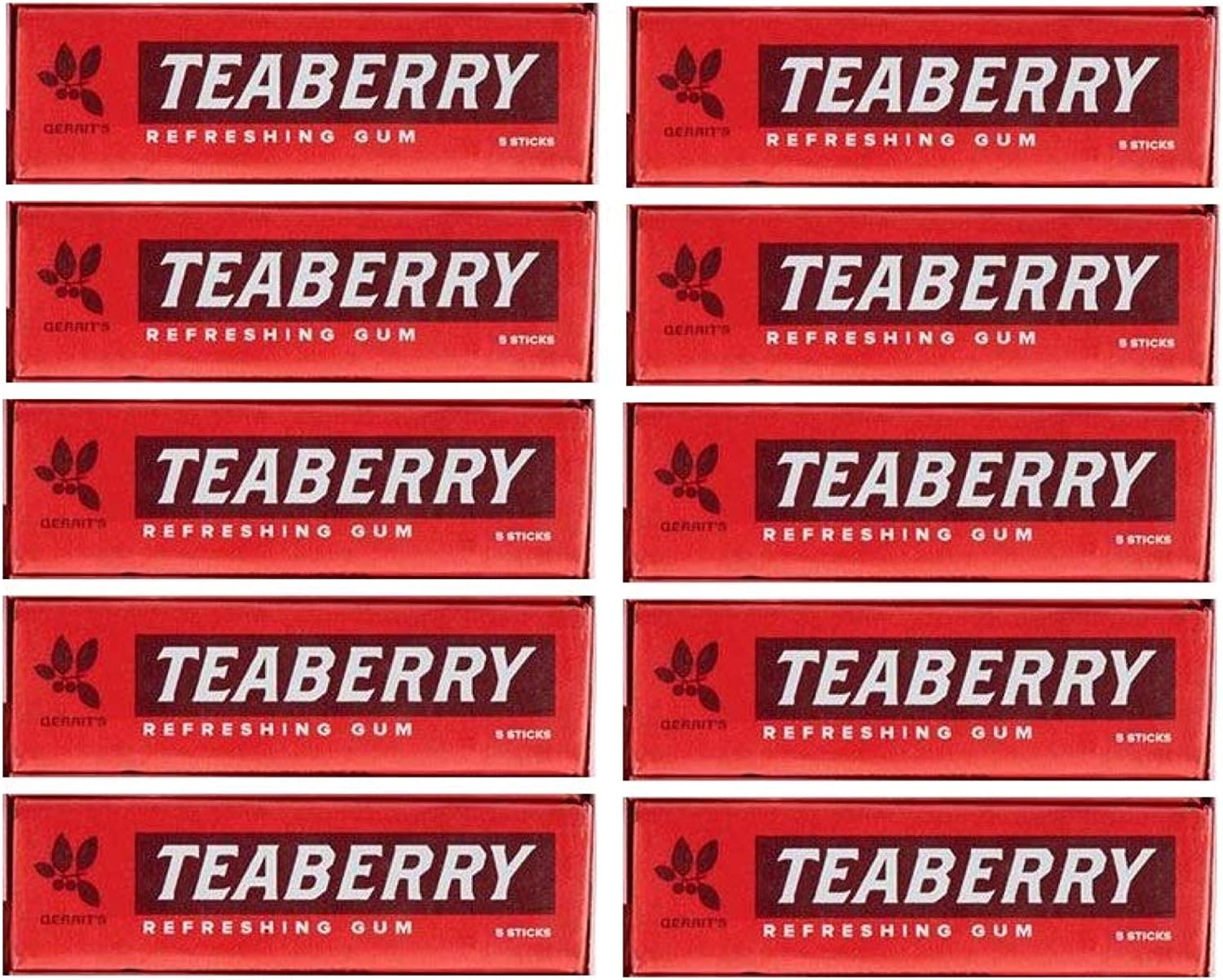 Amazon.com : Teaberry Chewing Gum - Classic Retro Nostalgic Yummy ...