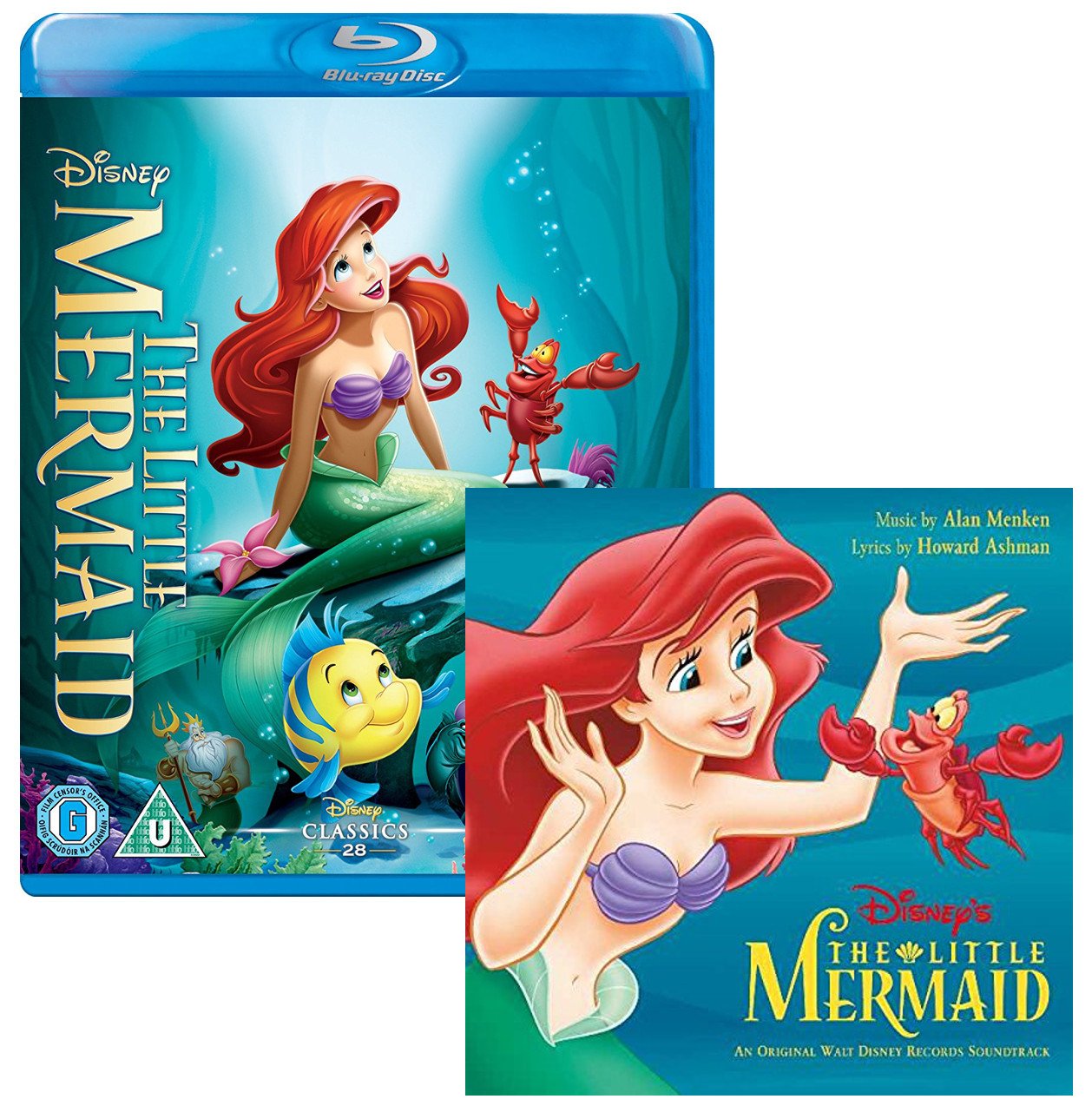 The Little Mermaid Walt Disney Movie And Soundtrack Bundling Blu the-little-mermaid-walt-disney-movie-and-soundtrack-bundling-blu