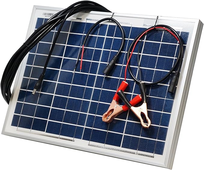 Amazon | YMT ENERGY 12V系10Wソーラーパネル 船舶・重機・自動車・バイクのバッテリー上がり防止・小電力機器の電源供給に MS-P-10W(36) | 太陽光パネル