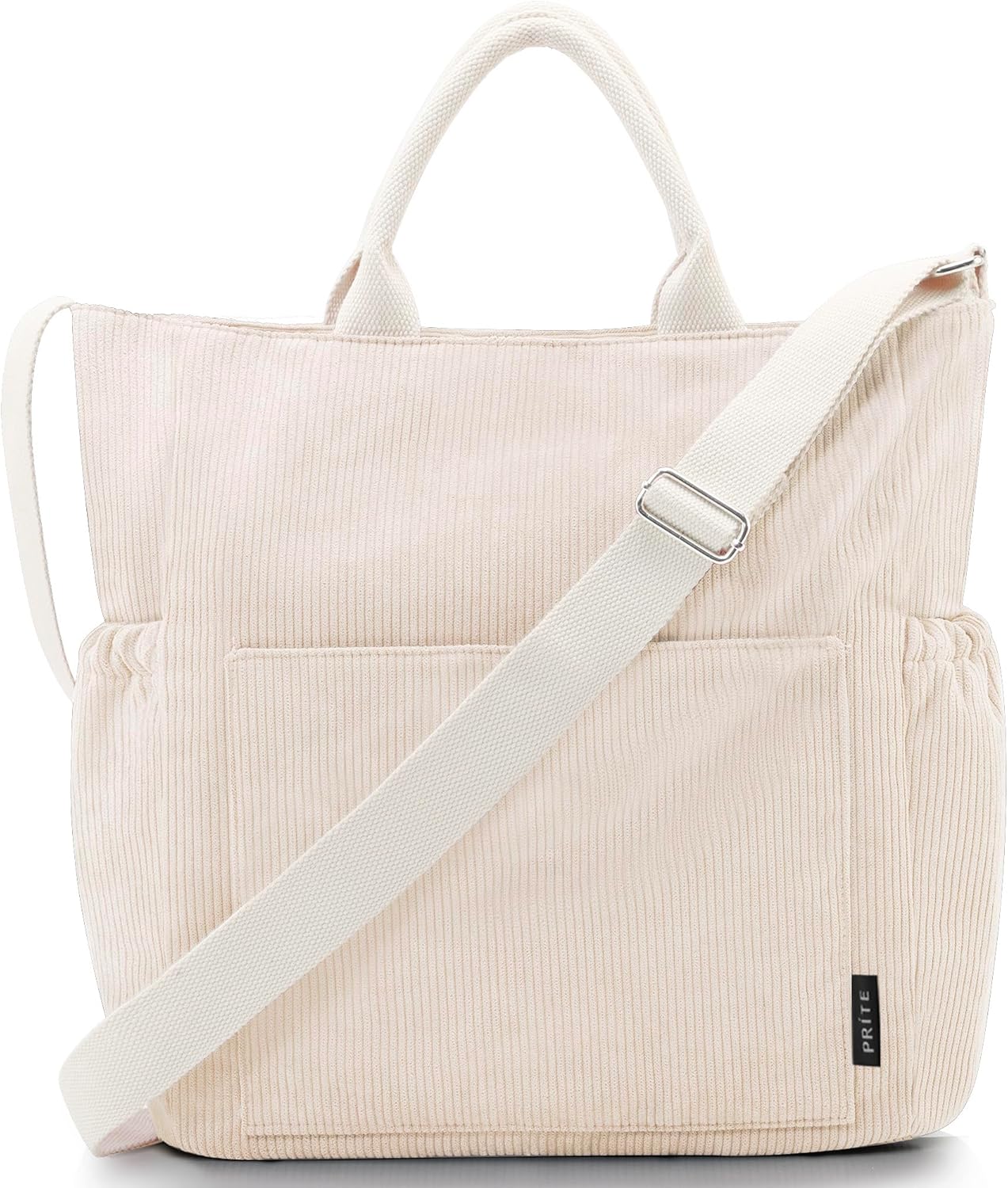 Amazon.com: Prite Corduroy Tote Bag for Women Large Crossbody Hobo Shoulder Bag with Pockets ...