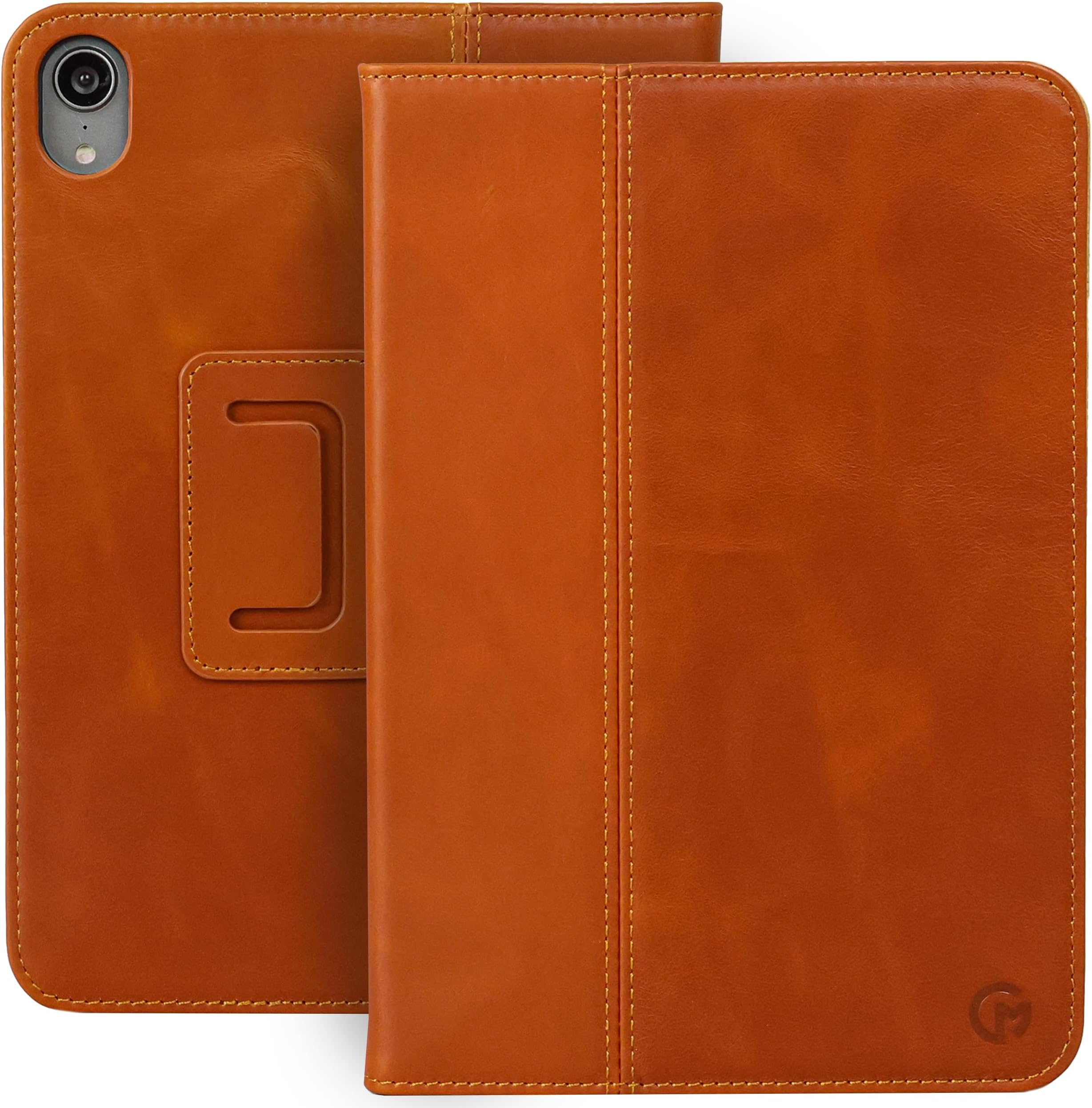 Amazon.com: Casemade Real Leather Case Compatible with iPad Mini 7 (A17 Pro) / 6th Gen (2021 ...