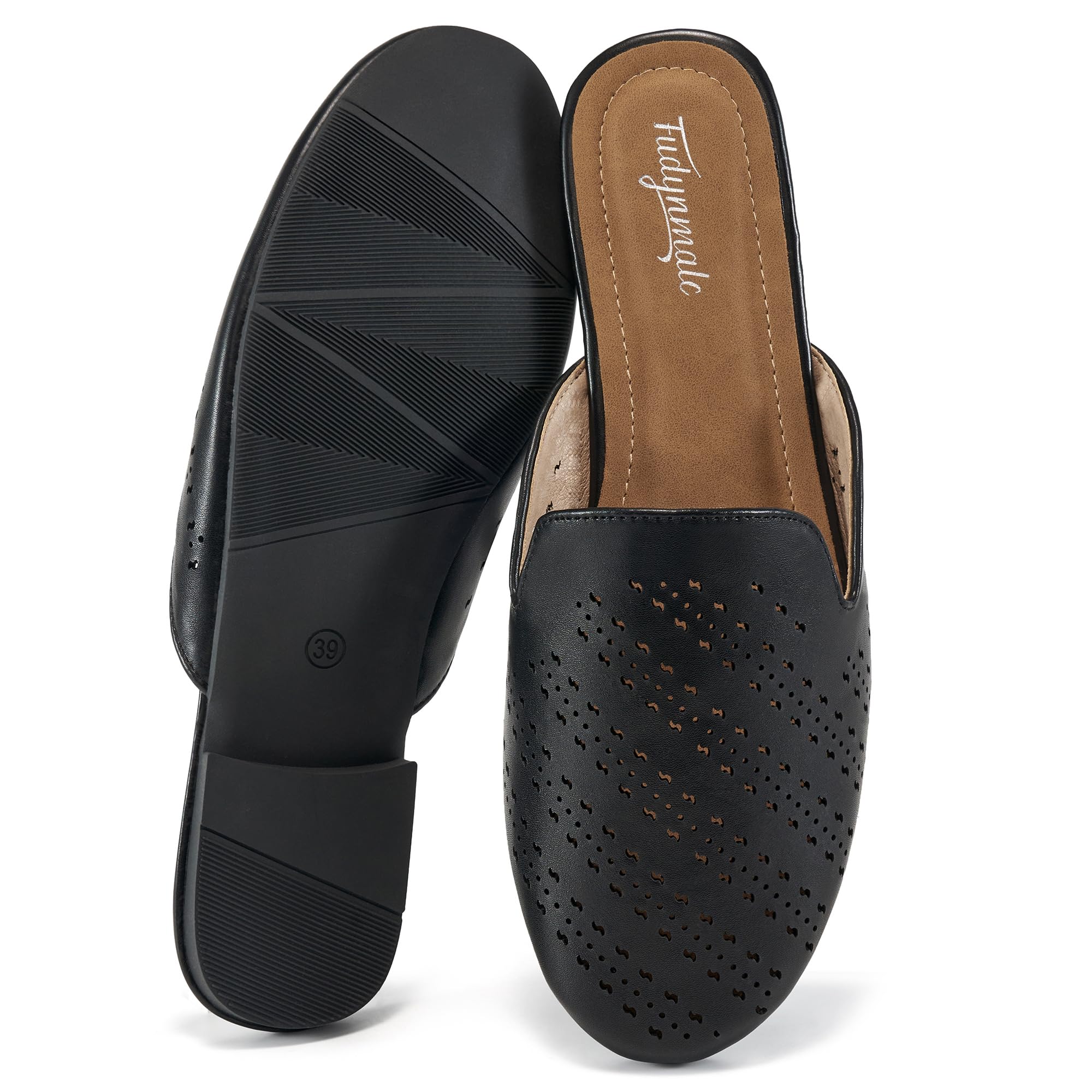 Amazon.com | FUDYNMALC Mules for Women Flats Comfortable Round Toe ...