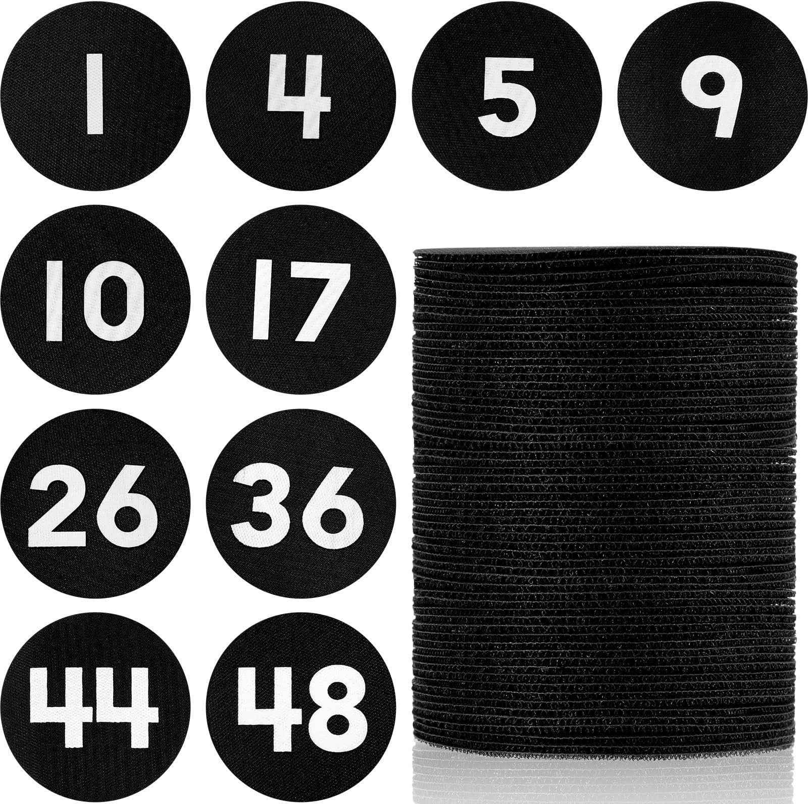 Amazon.com : Ireer 48 Pcs Carpet Floor Circle Sit Markers, Numbers 1-48 ...