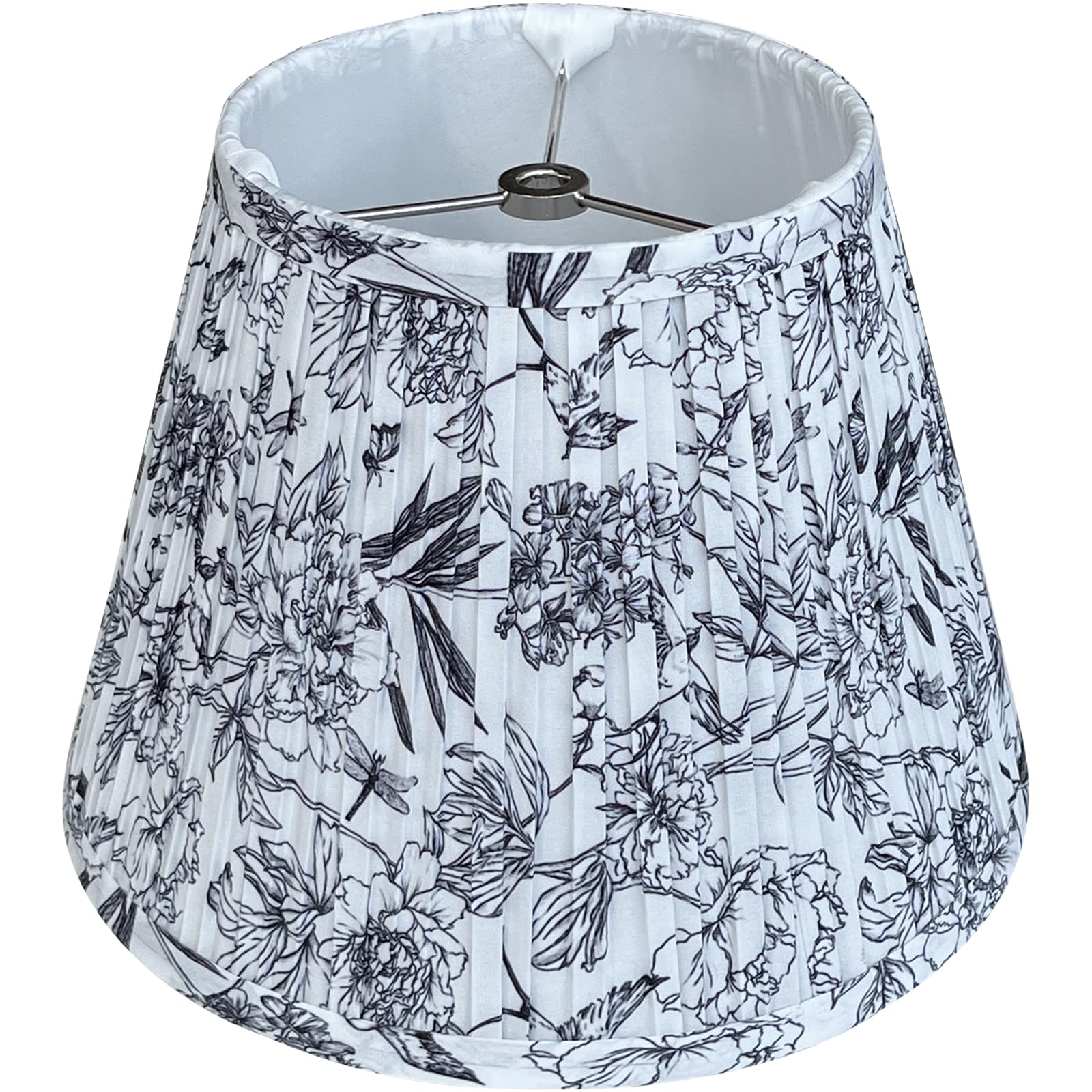 TOOTO STAR Small Pleated Lamp Shade, 6x10x7.5inch Print Lamp Shade for ...
