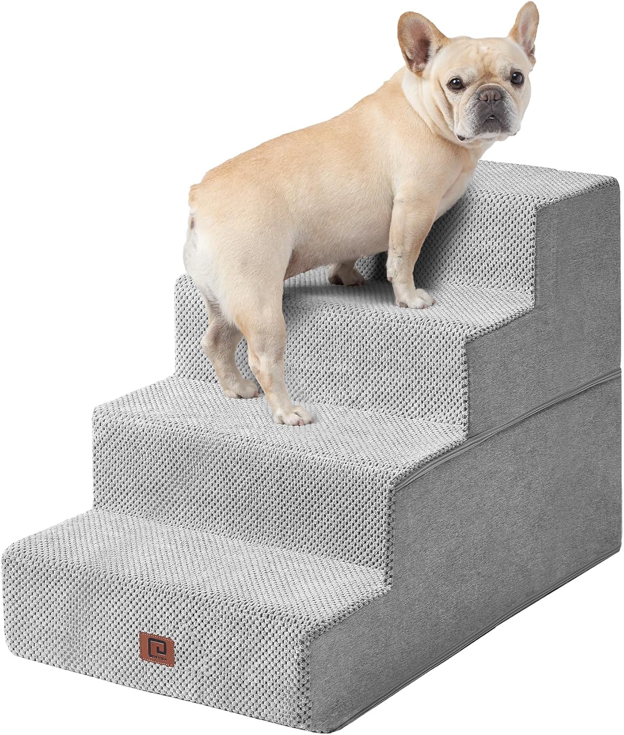 Amazon.com : EHEYCIGA Dog Stairs for Bed 20" H, 4-Step Extra Wide Dog ...