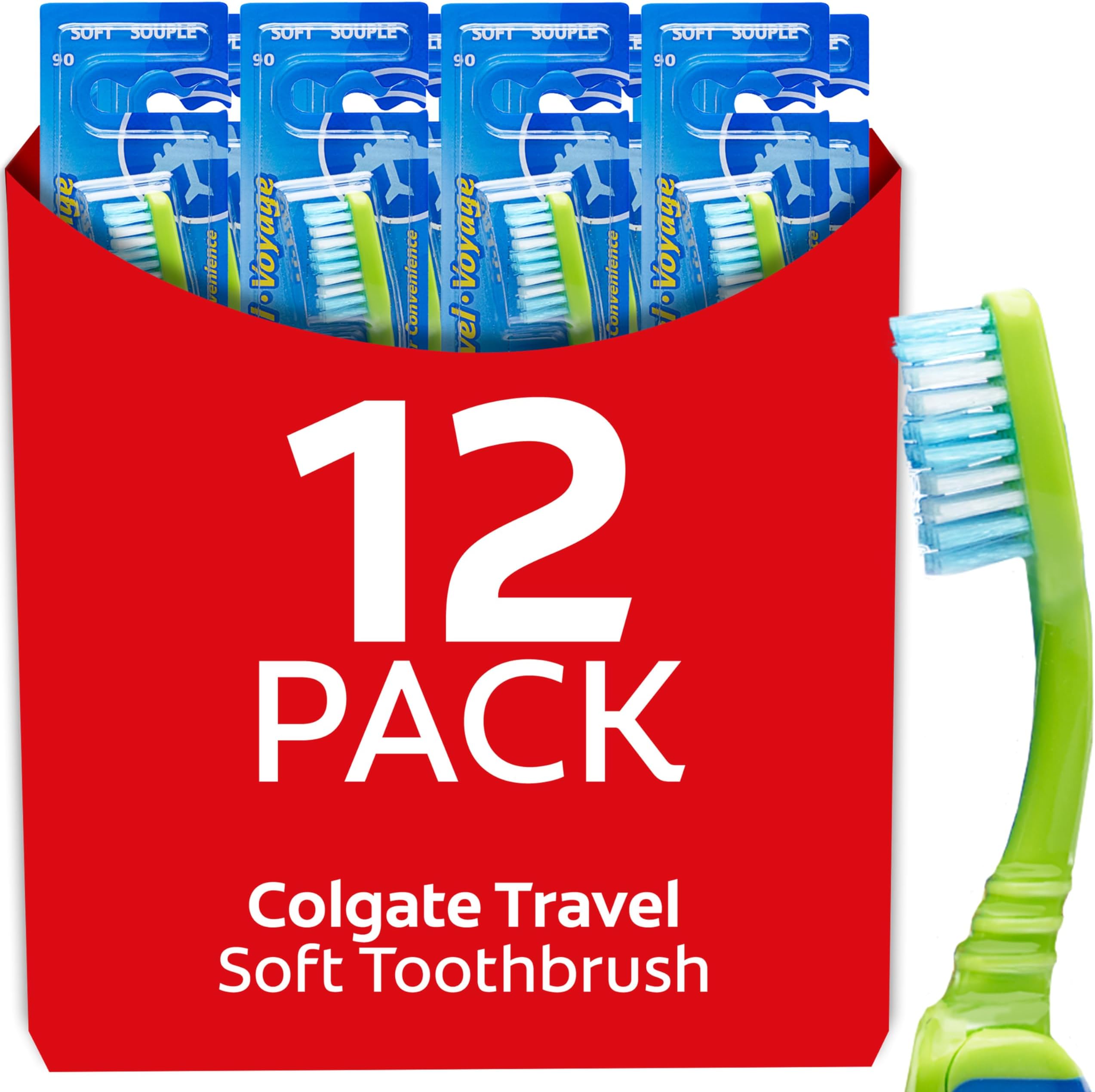 Amazon.com: COLGATE 1 x Double Action Toothbrush Medium Multi-Coloured ...