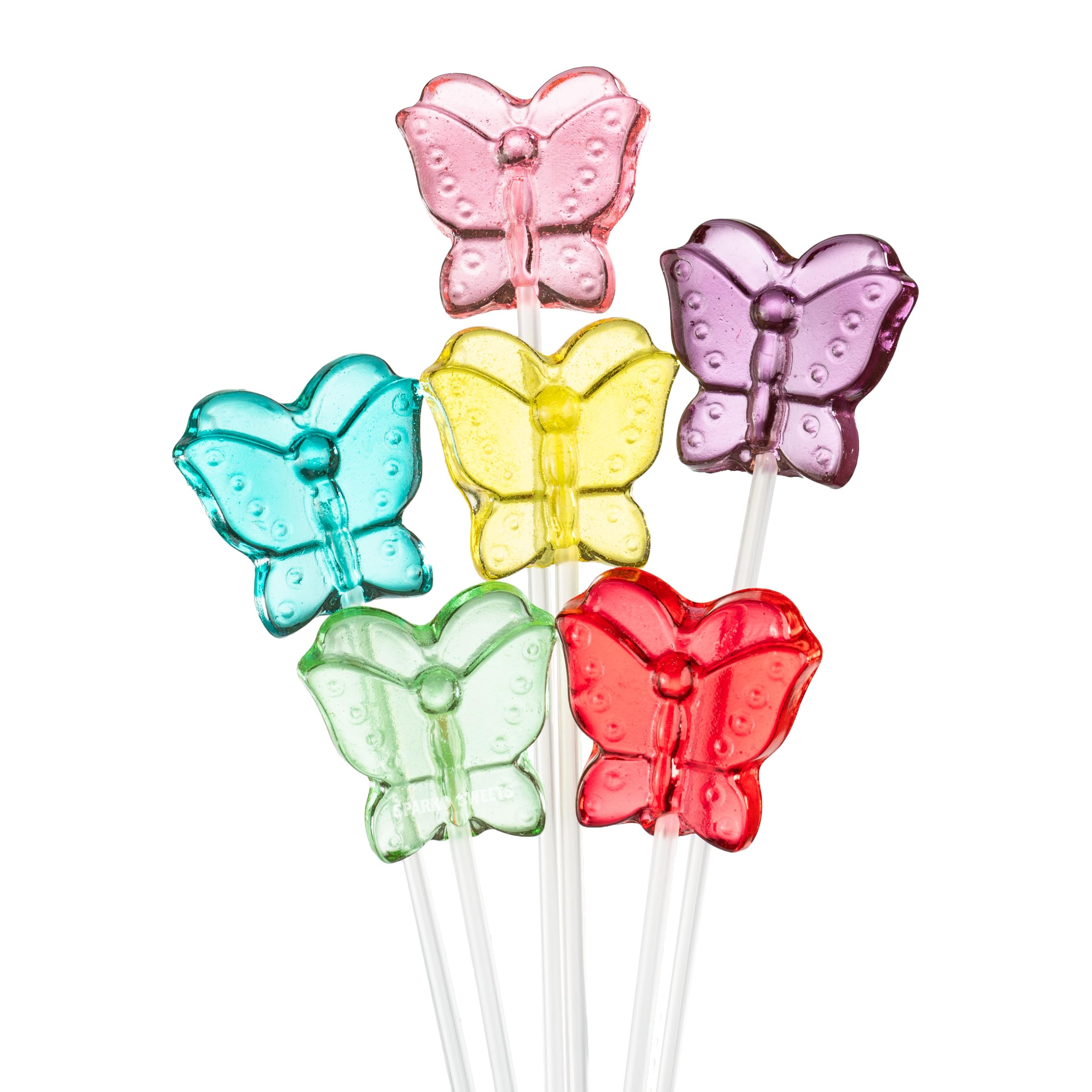 Amazon.com : Sparko Sweets Twinkle Pops Lollipops, Butterfly Shapes ...