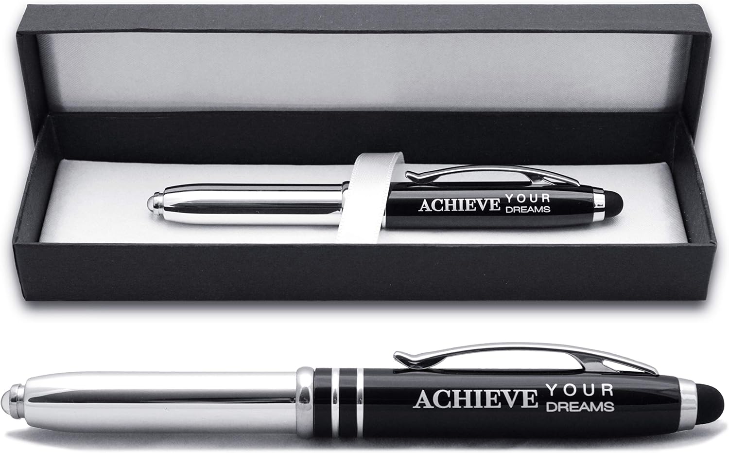 Amazon.com: "Achieve Your Dreams" Engraved Ballpoint Gift Pen - LED ...