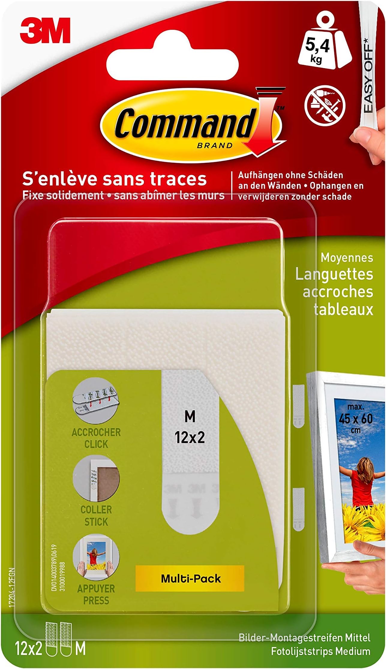 Command Languettes Accroches Tableaux Petites et Moyennes - 8 paires ...