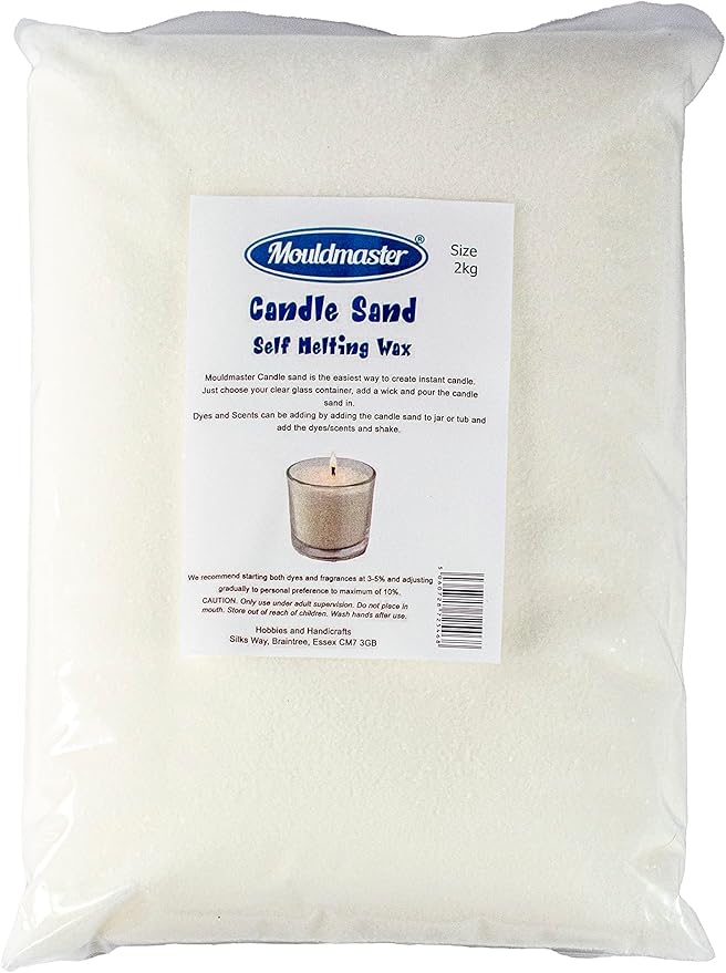 Mouldmaster Candle Sand Granules Self Melting Wax 2Kg, White : Amazon ...