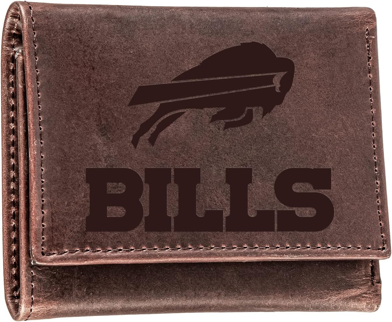 Amazon.com: Team Sports America NFL Buffalo Bills Brown Wallet | Tri ...