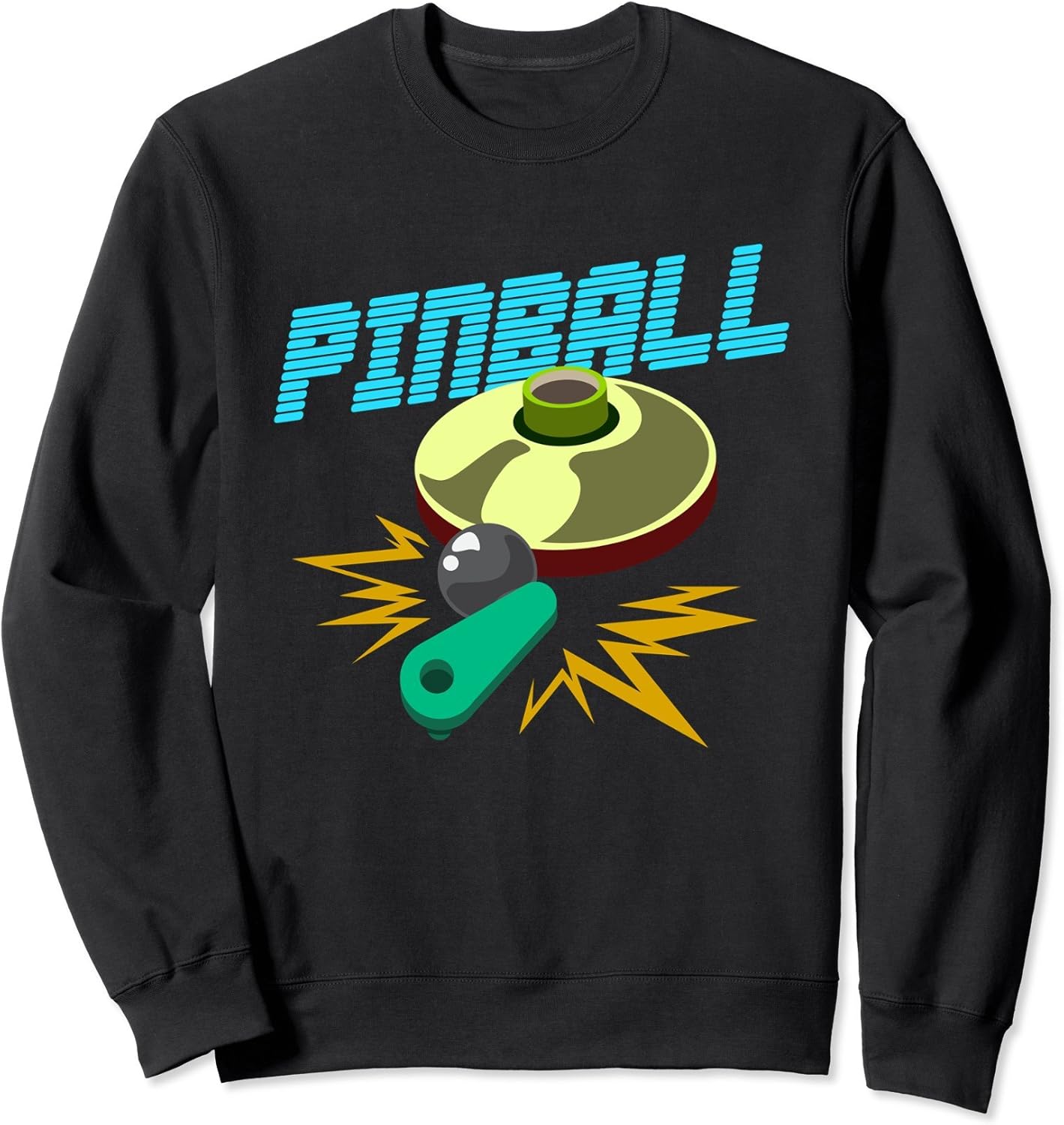 Amazon.com: Retro Pinball Sweatshirt Nerd Vintage Gaming Shirt Gamer ...