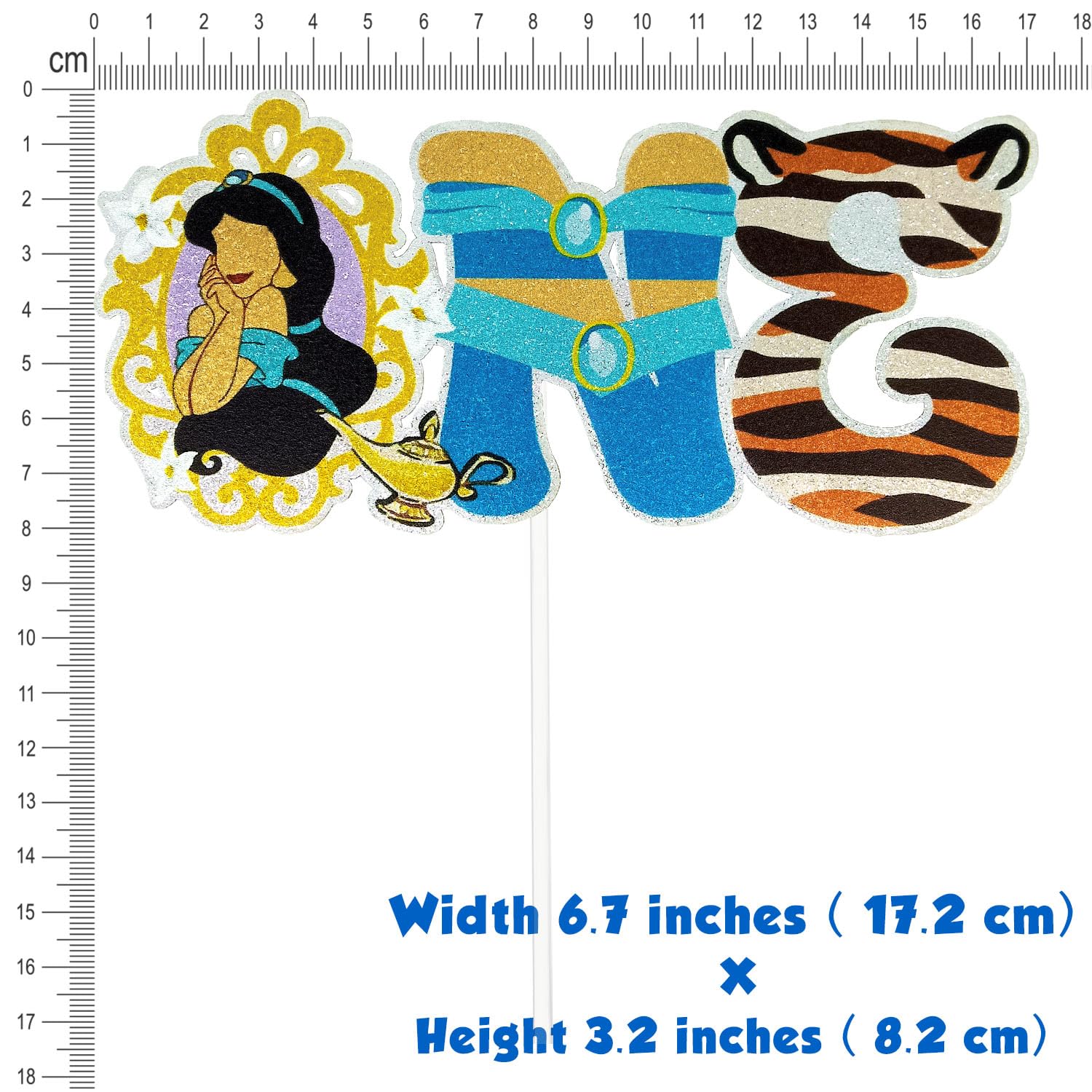 Snapklik.com : Princess Jasmine One Cake Topper, Aladdin 1st Birthday ...