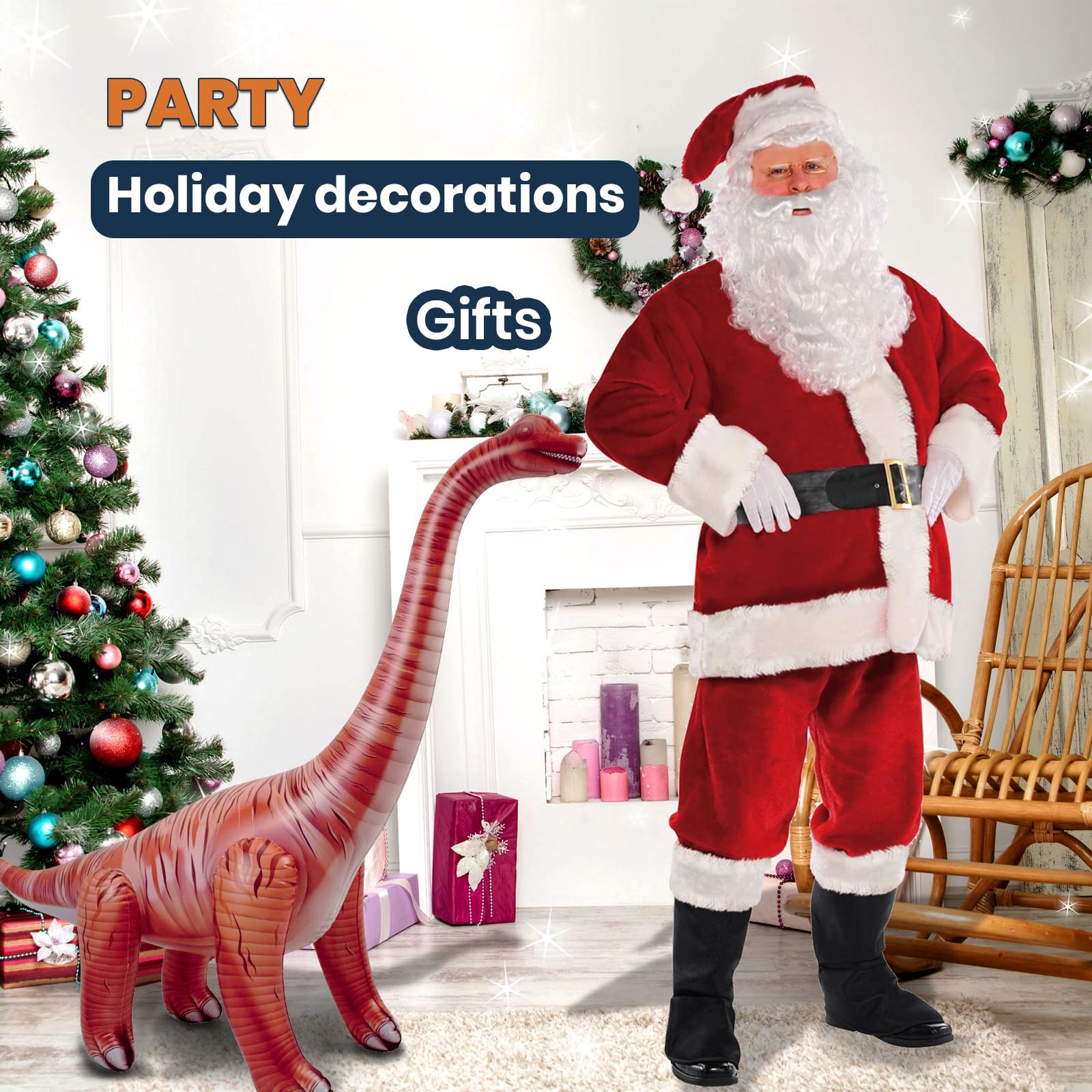 Snapklik.com : HOHQB 45" Inflatable Dinosaur Party Decorations ...