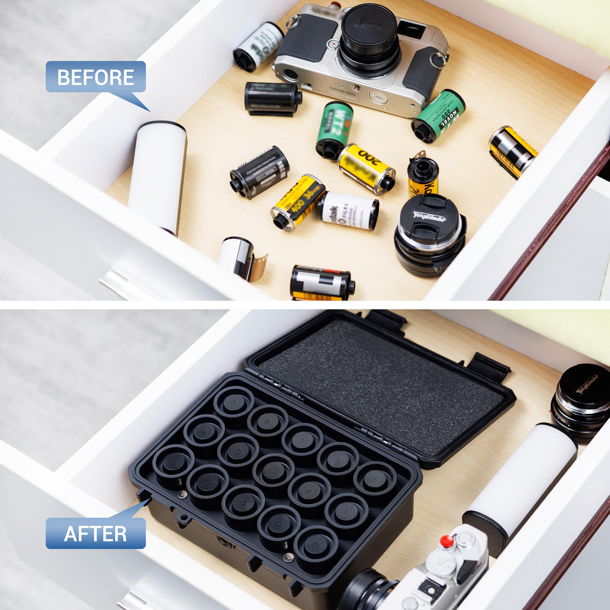 Snapklik.com : JJC Heavy Duty 35mm Film Case Holder For 15 Rolls Of ...