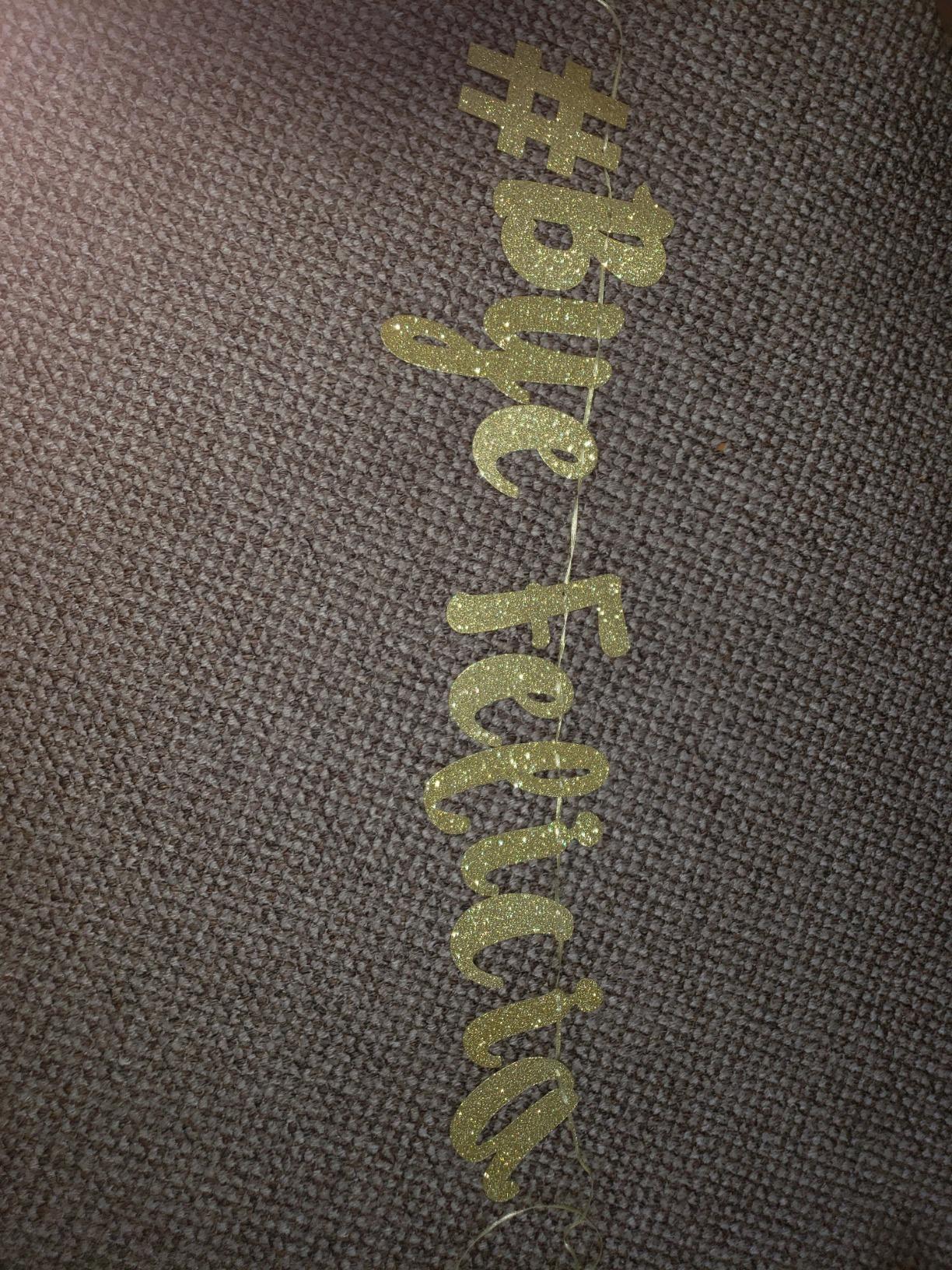 Amazon.com: # Bye Felicia Gold Glitter Cursive Banner, Funny Going Away ...