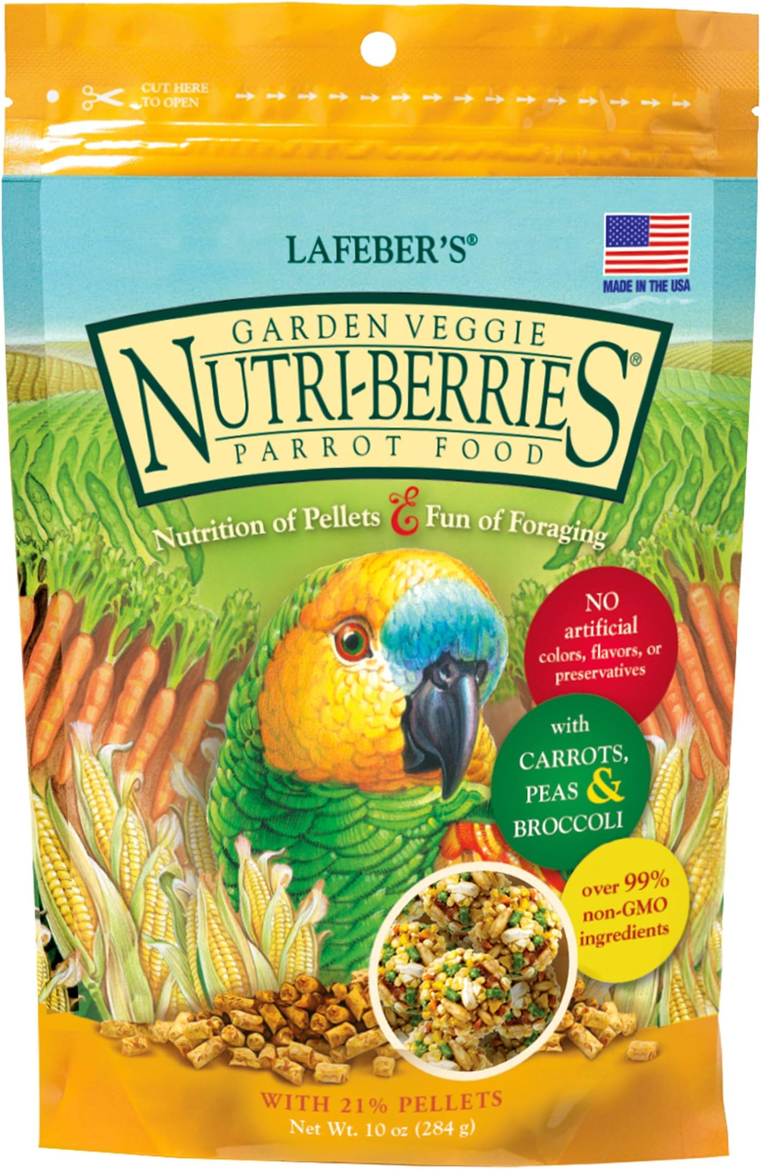 Amazon.com : LAFEBER'S Tropical Fruit Nutri-Berries Pet Bird Food, Made ...