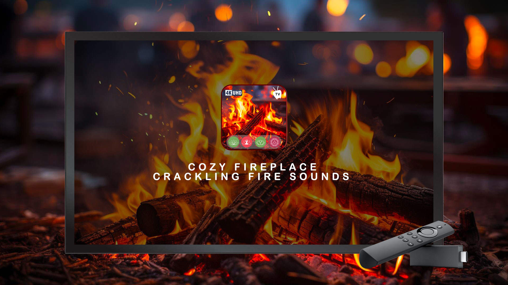 Cozy Fireplace - Crackling Fire Sounds Experience - App on Amazon Appstore
