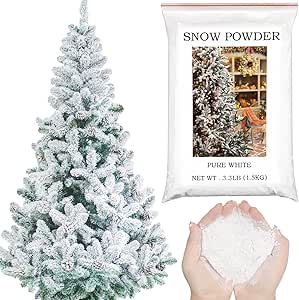 Amazon.com: Ganeen 3.3 Lb/ 1.5 kg Christmas Flocking Powder Self ...