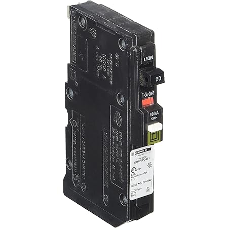Square D Homeline HOM120CAFI NIB 20 Amp 120 Volt Arc Fault Circuit ...