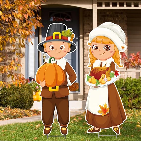 Amazon.com : Thanksgiving Decorations Outdoor, Large Thanksgiving Yard ...