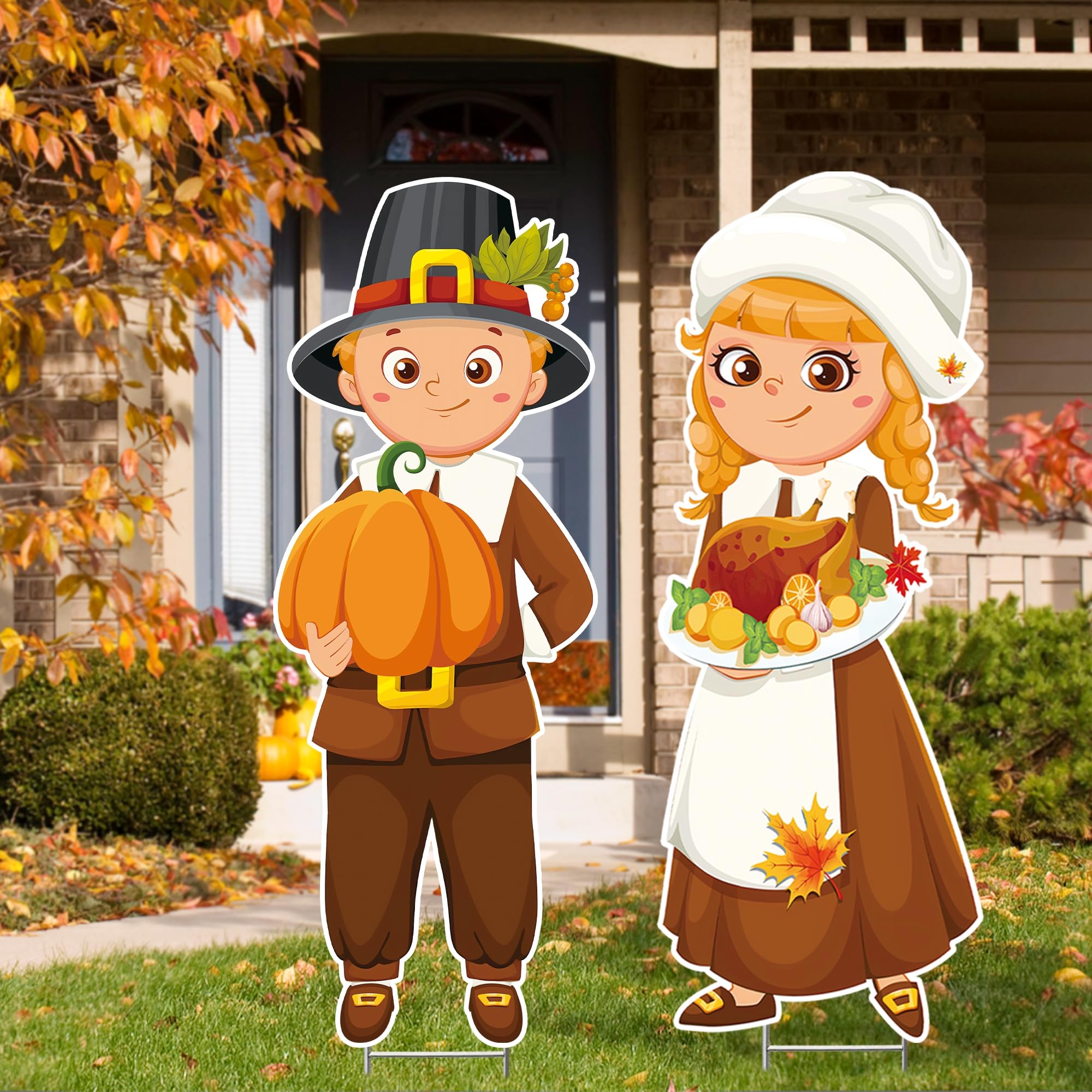 Amazon.com : Thanksgiving Decorations Outdoor, Large Thanksgiving Yard ...
