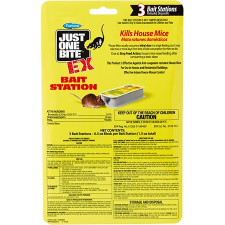 Amazon.com : Just One Bite II 16 oz. Rodent Rat Bait Cake Blocks ...