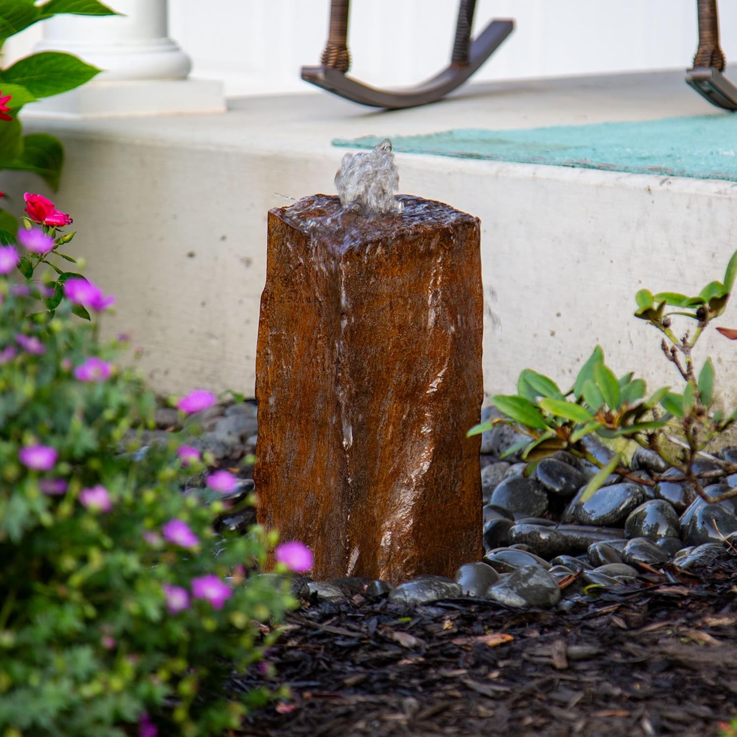 Amazon.com: Aquascape Faux Basalt Column Fountain, 18 inch, 78361 ...