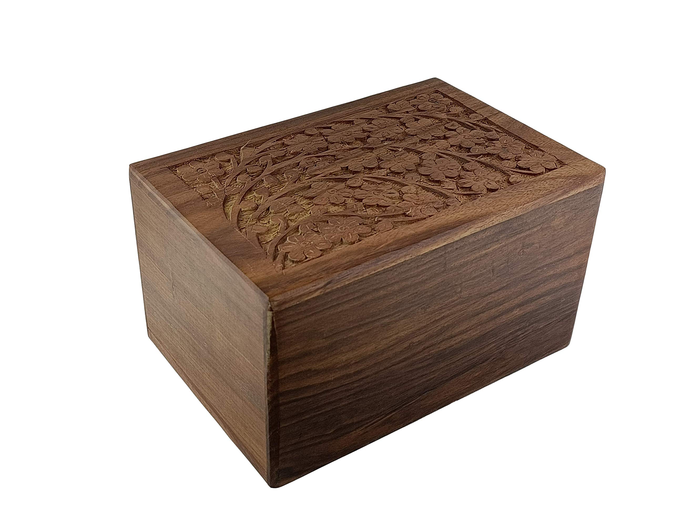 Amazon.com: Indian Glance Wooden Urn Box - Human Funeral Cremation Urn ...