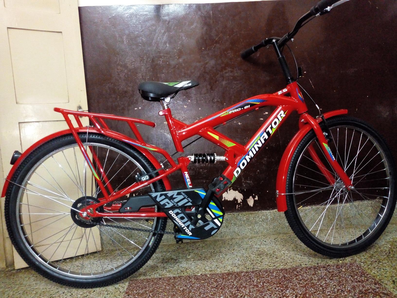 Buy Neelam Cycles Dominator DS Sports Cycle (Black, Double Shox) 26T ...