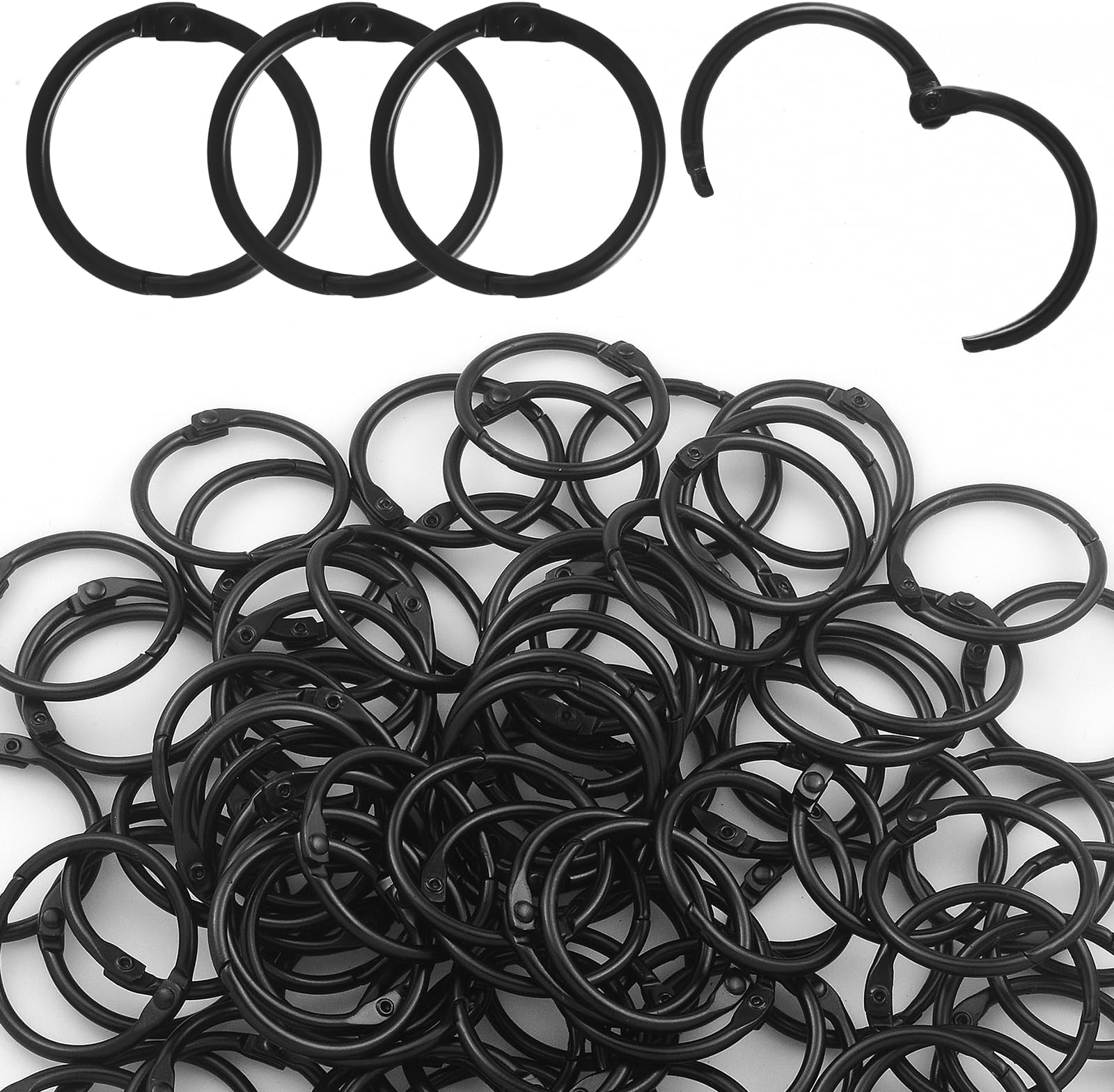 Amazon.com : 15 Pack 1 Inch Office Book Rings Binder Metal Paper ...