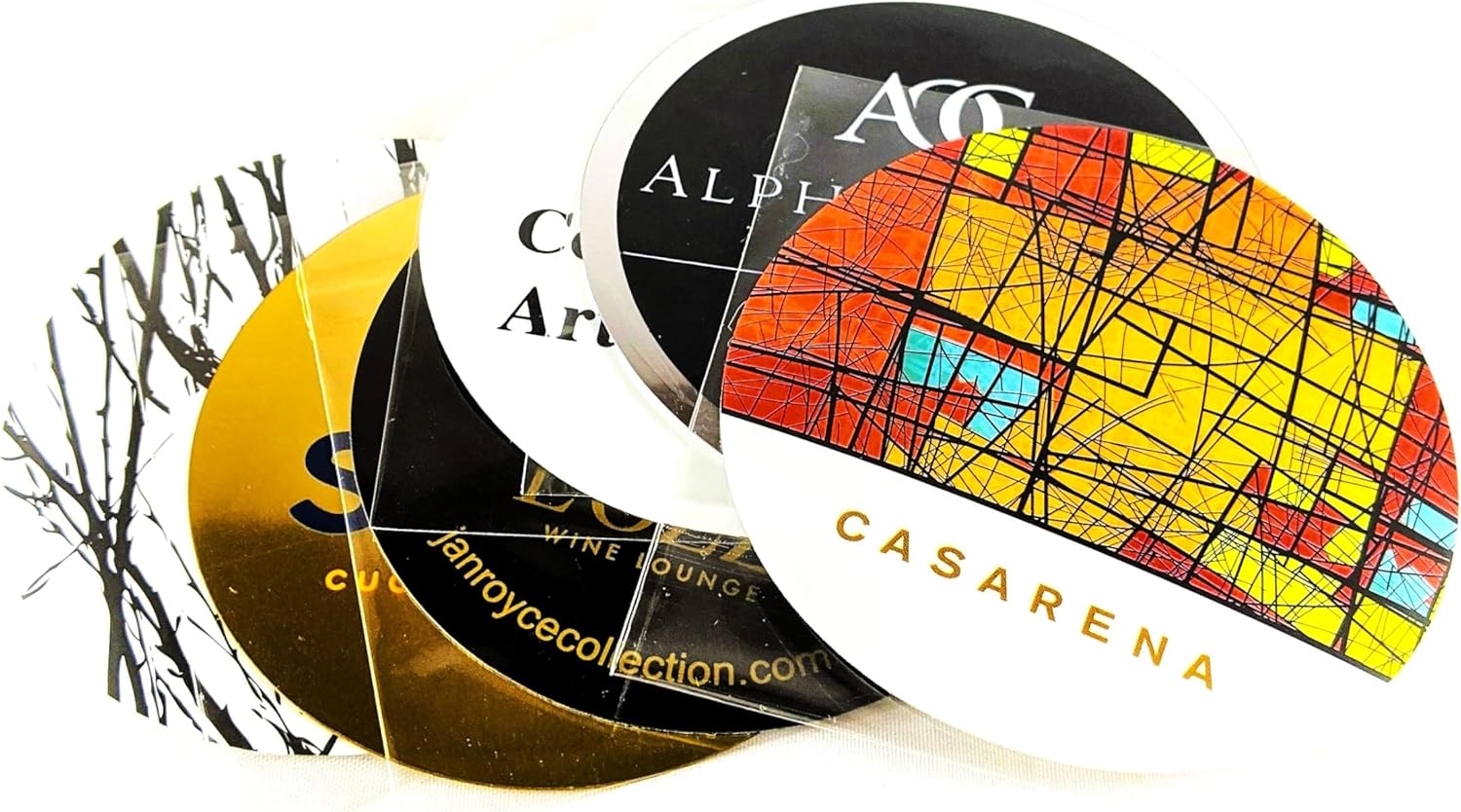 Amazon.com: Selection of Colorfully Printed Wine Disc Pourer Bundles ...