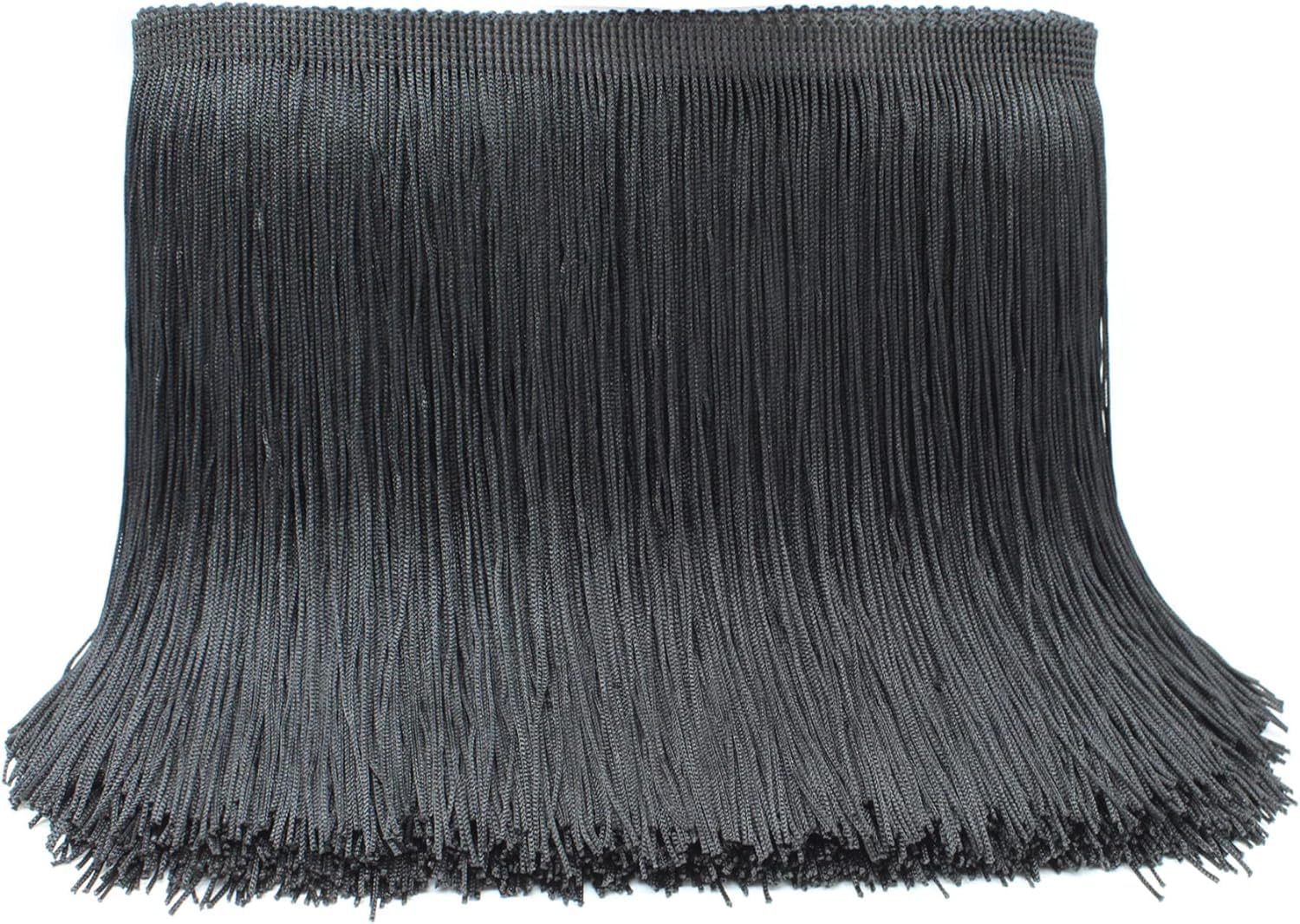 6 Inch Fringe Trim for Sewing, 10 Yards Polyester Black Tassel Trim ...