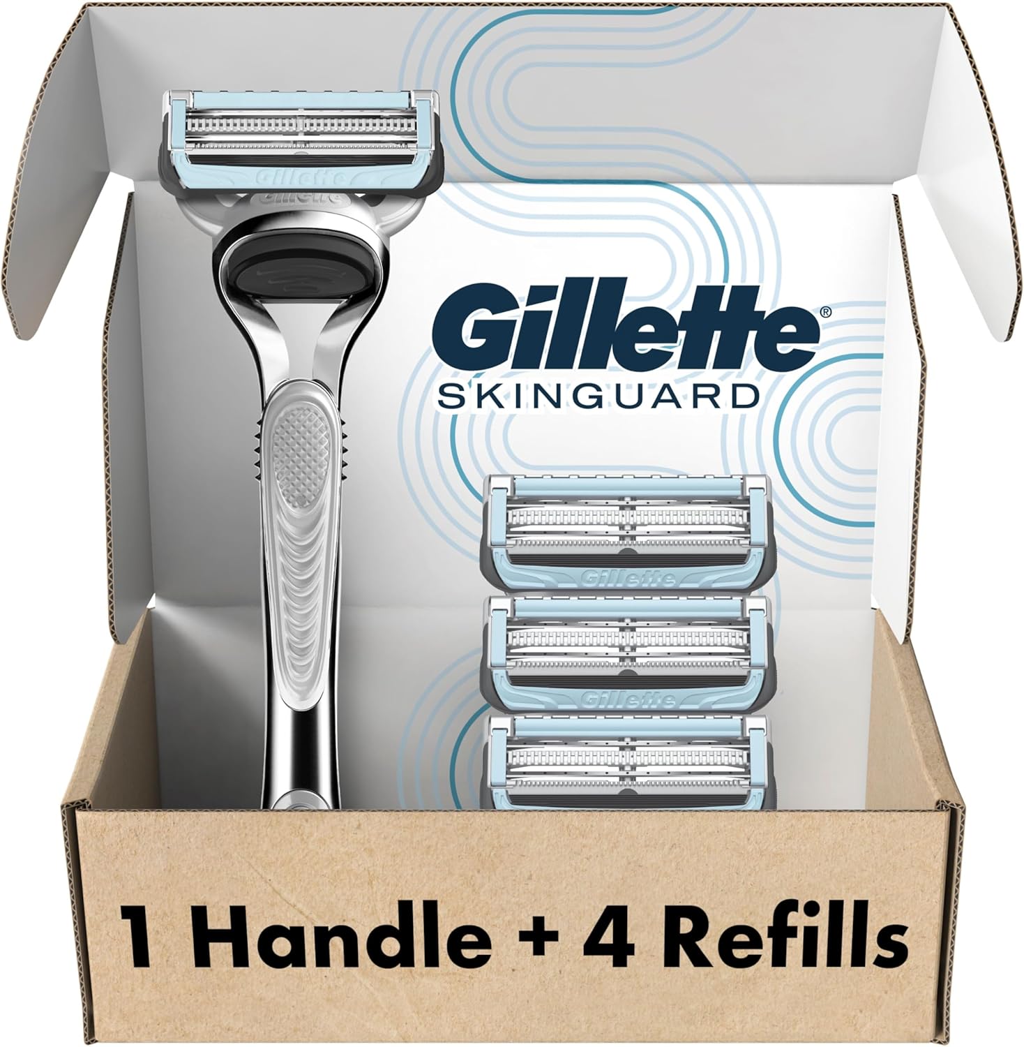 Gillette SkinGuard Sensitive Skin Razor with 4 Refills