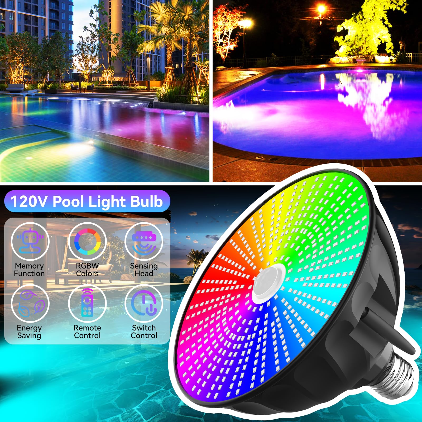Pool Lights Inground Replacement Parts Amazon.com : Pool Light Bulb,