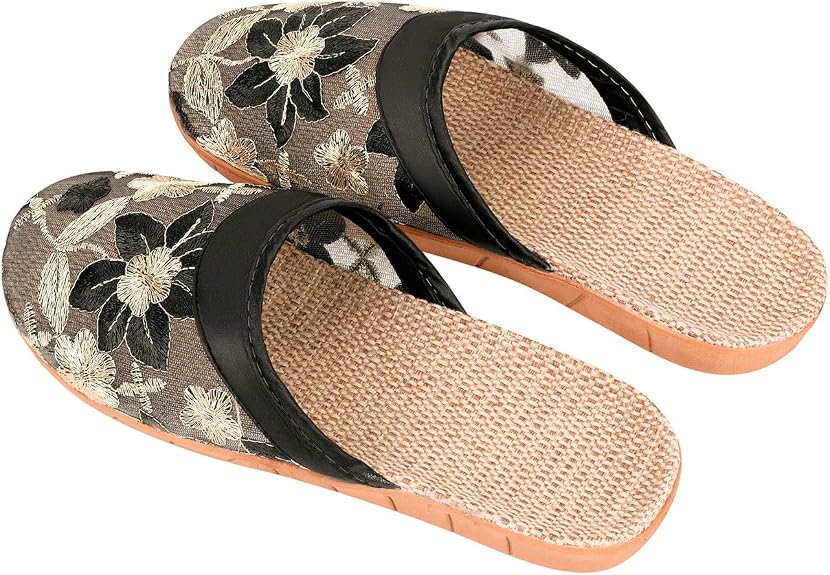 Amazon.com | Women's Chinese Mesh Slippers Summer Chinese Floral Mesh ...