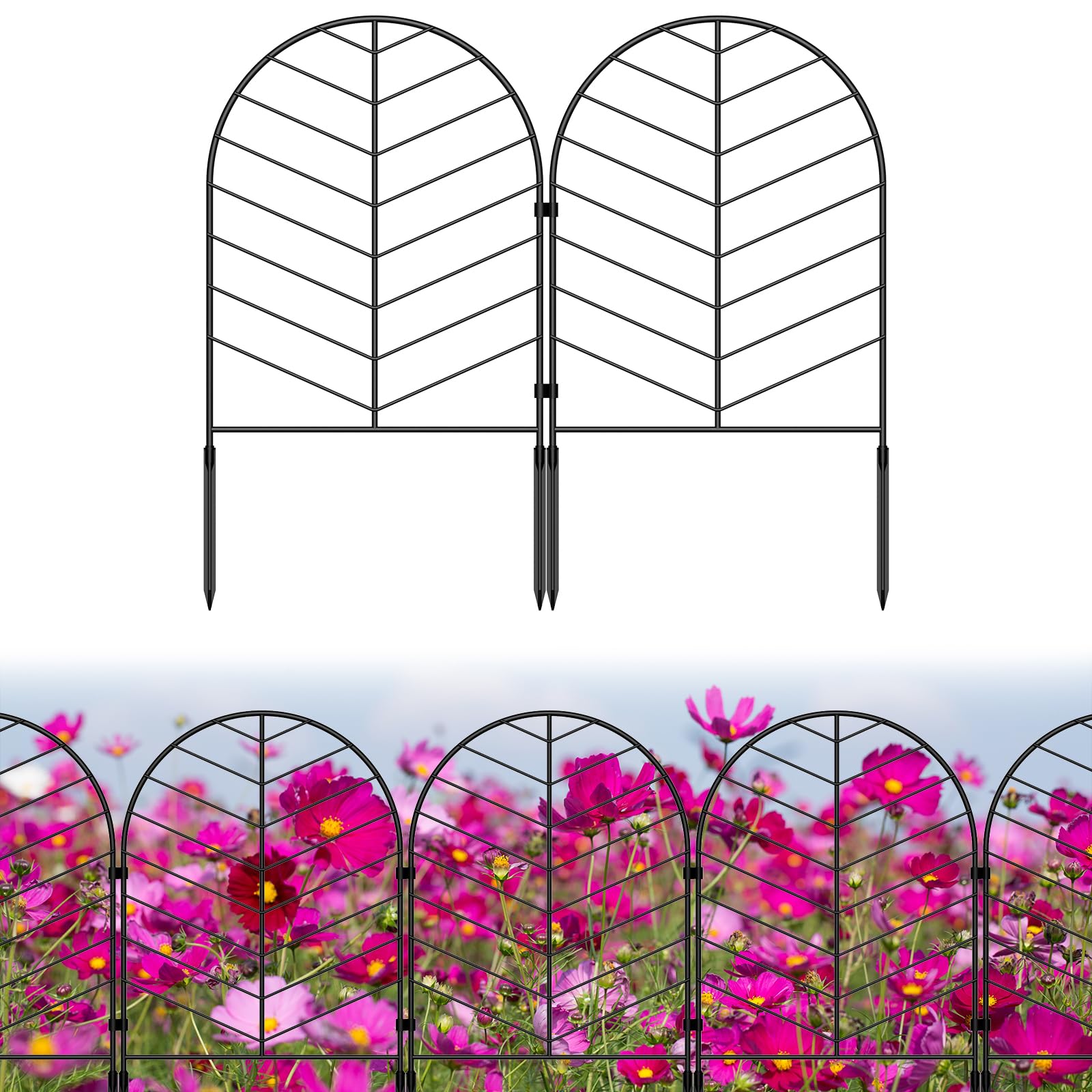 Amazon.com : Animal Barrier Garden Fence 22inch(H) x32ft(L),30 Panels ...