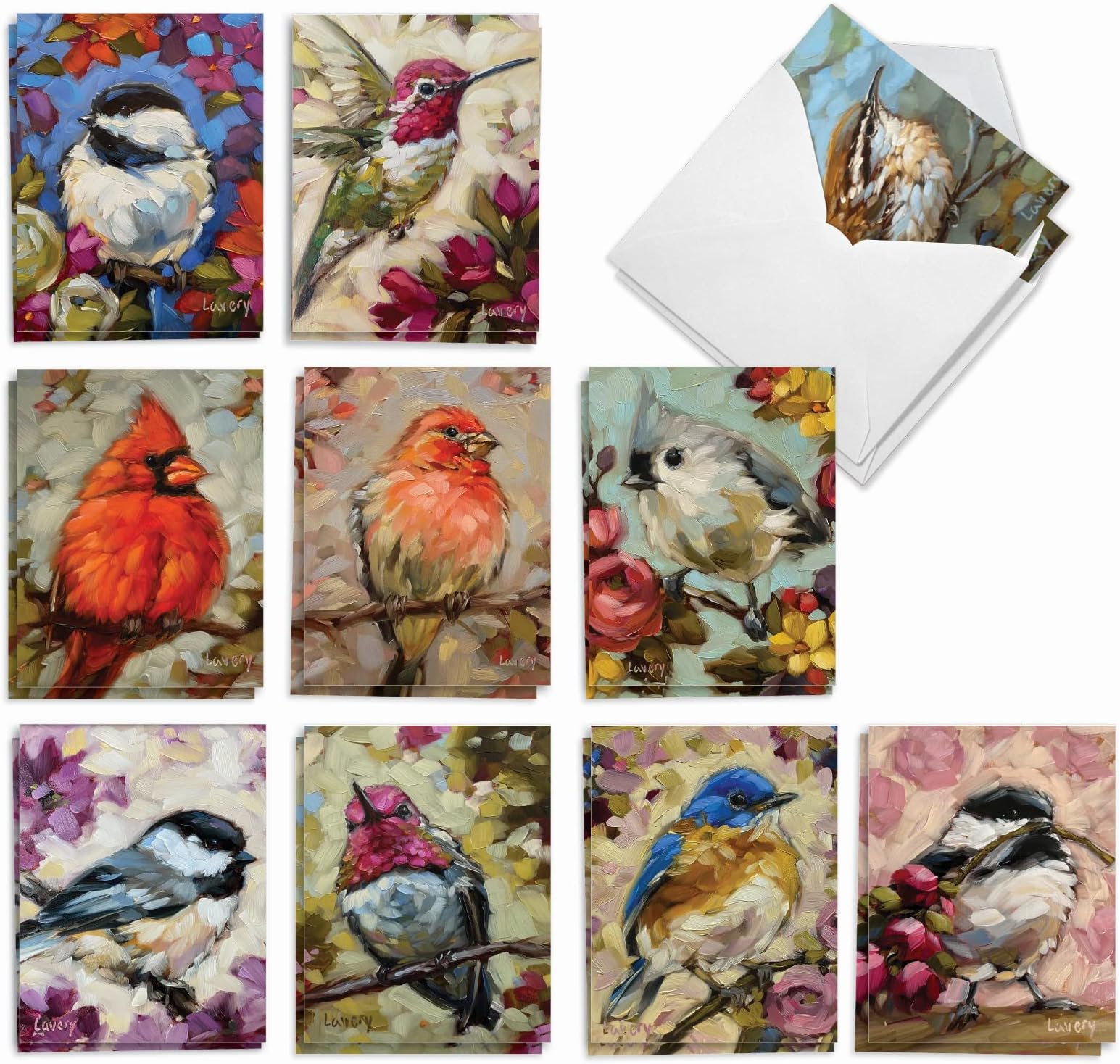 Amazon.com : Small World Greetings Song Bird Note Cards With ...