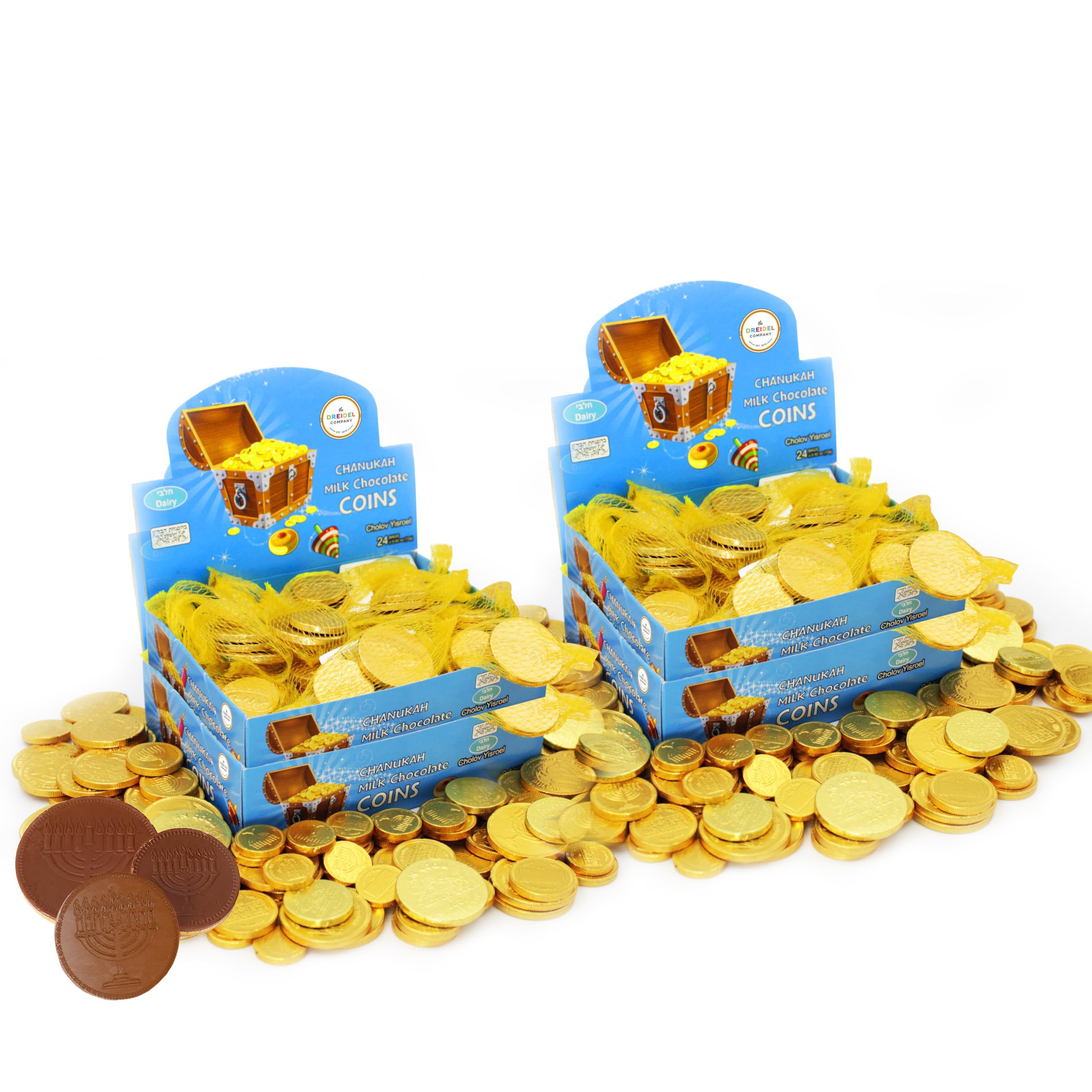 Amazon.com : Hanukkah Chocolate Gelt, Milk Chocolate Coins, Made in ...