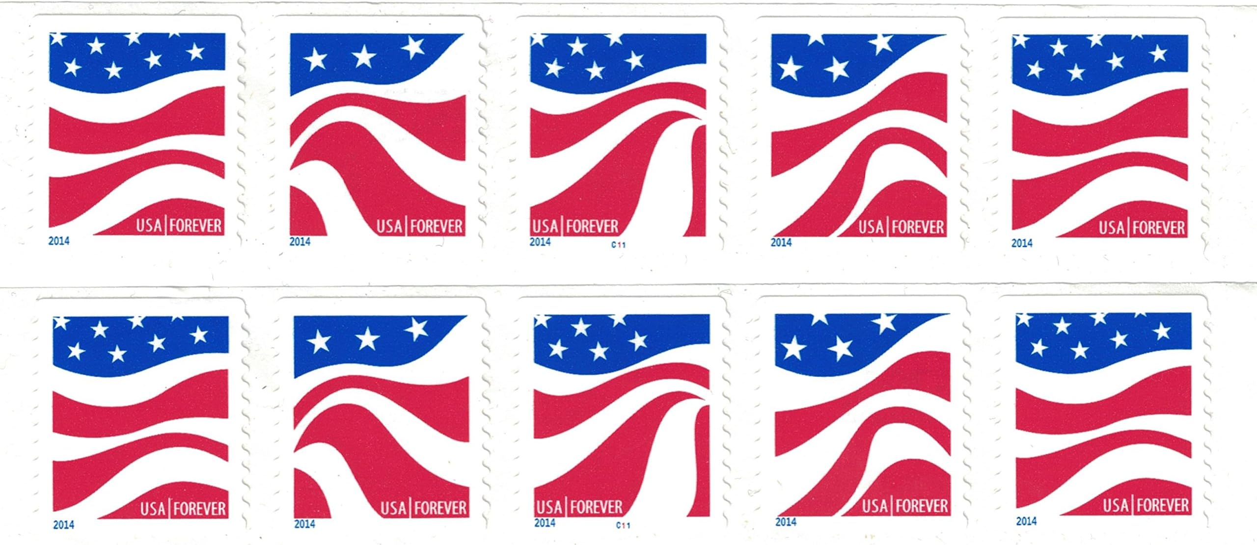 Amazon.com: United States Postal Service US Stamp 2002 American Flag 20 ...