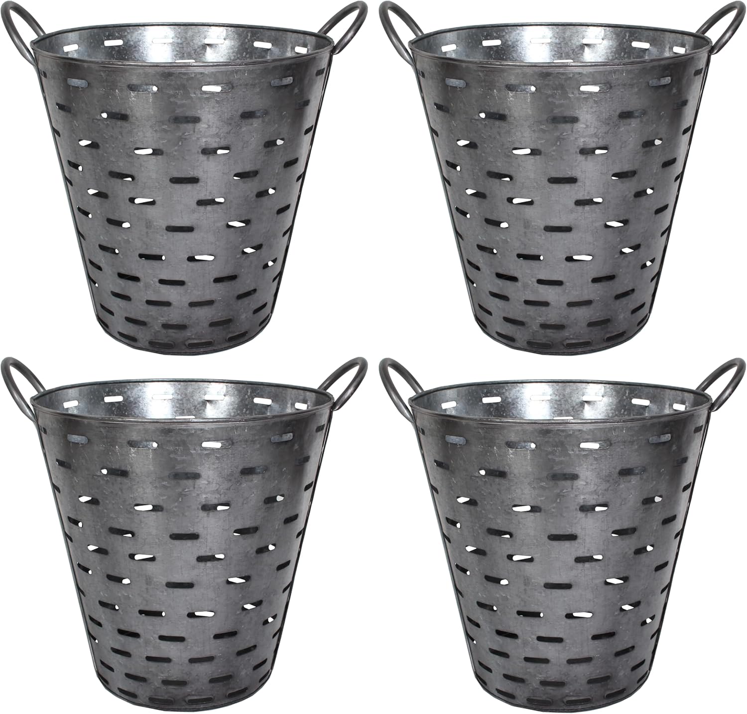 Amazon.com: Sweet Summer Living Outdoor/Indoor Set of 4 Olive Buckets ...