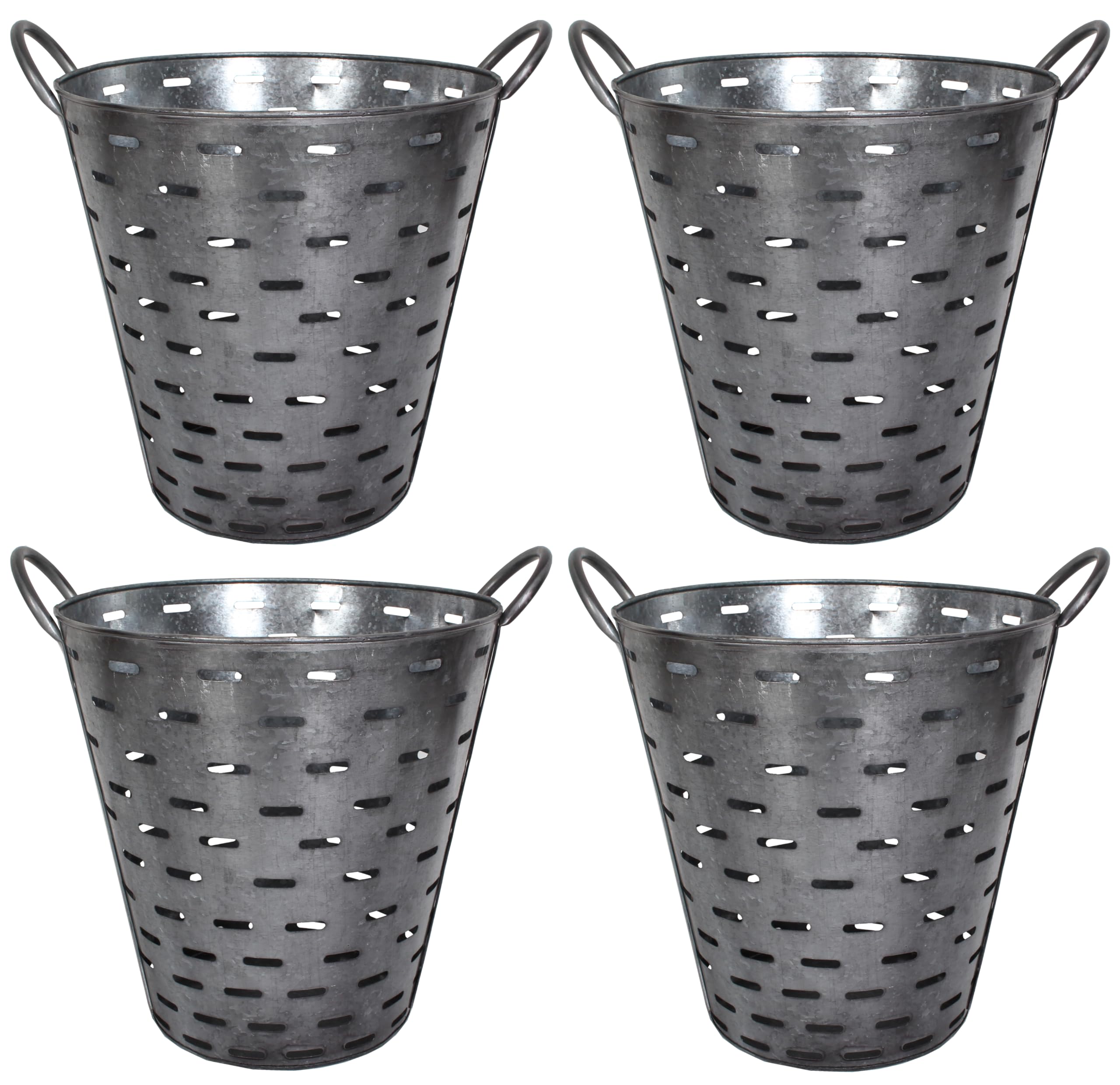 Amazon.com : Sweet Summer Living Outdoor/Indoor Set of 4 Olive Buckets ...