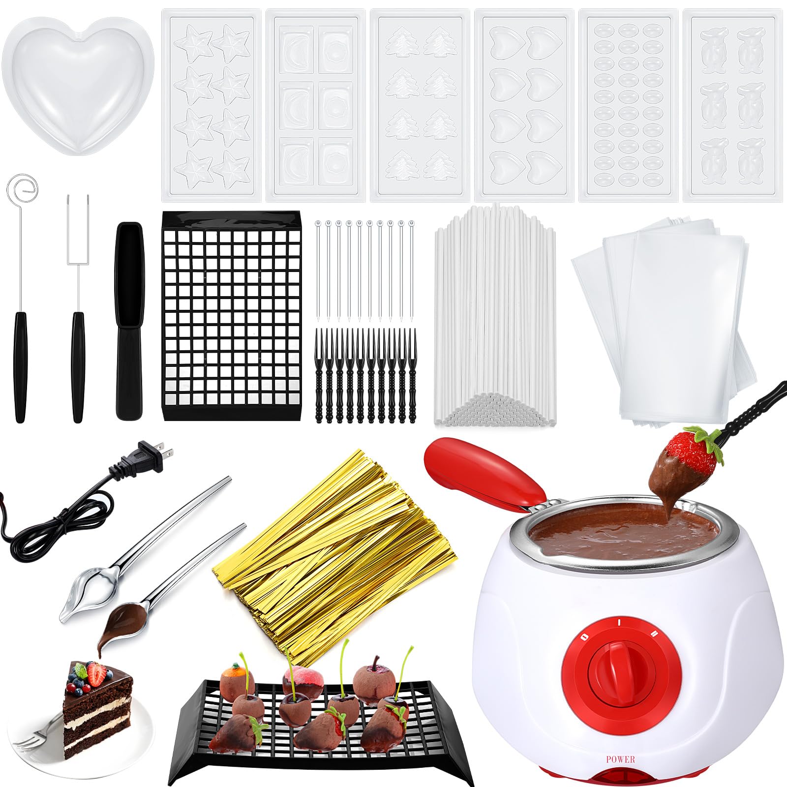 Snapklik.com : Umigy Electric Melting Chocolate Pot Gift Set Mini ...