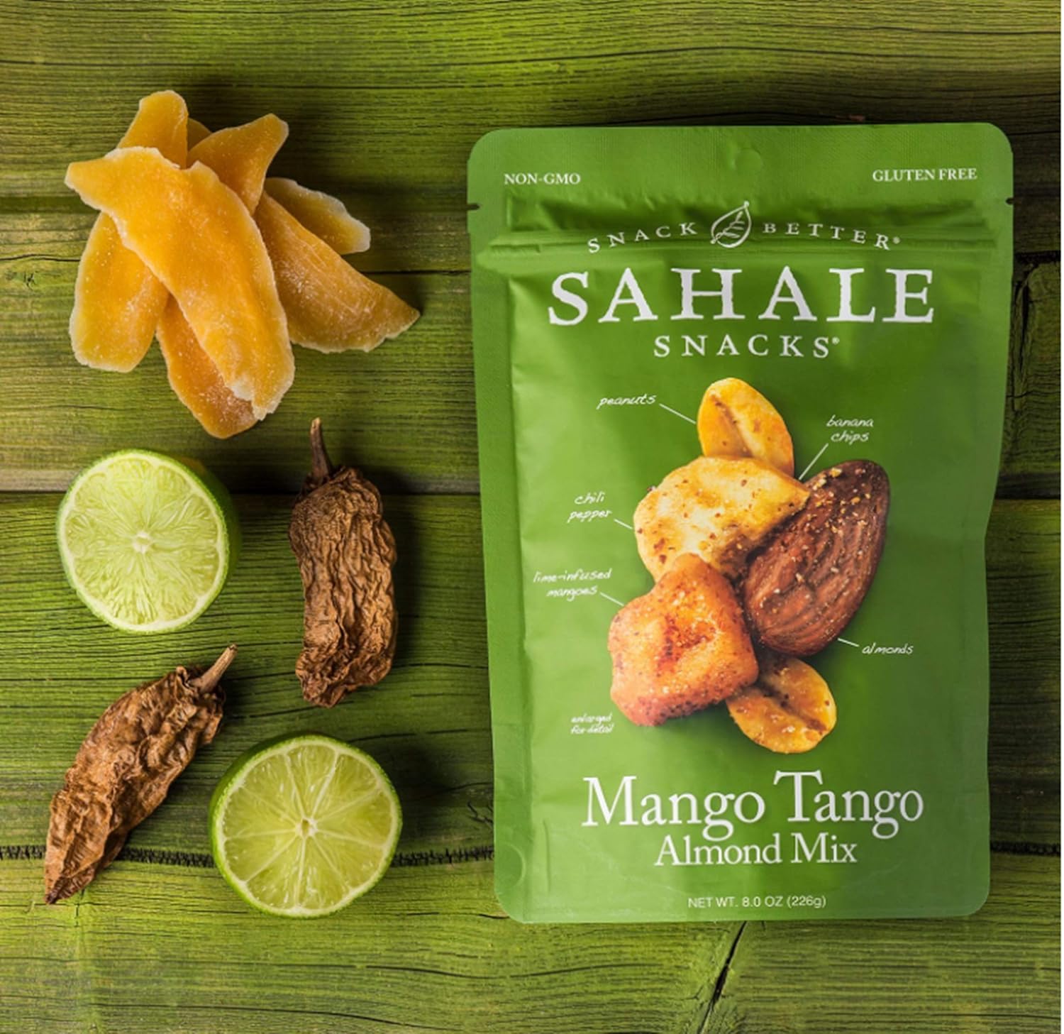 Sahale Snacks Mango Tango Almendra Trail Mix 8 onzas