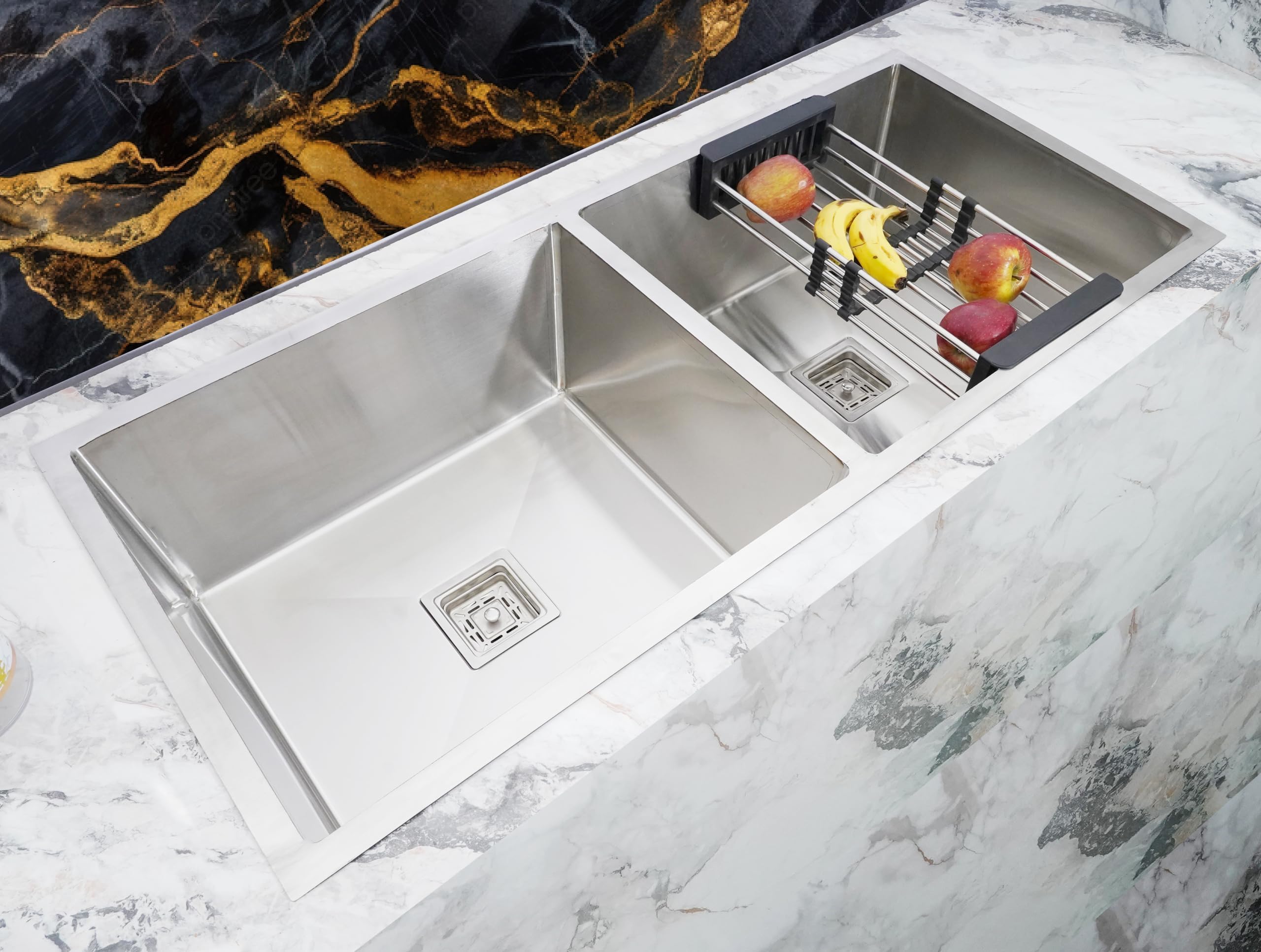 JYDQM Laundry Tub Balcony Household Stainless Steel Laundry Sink with ...