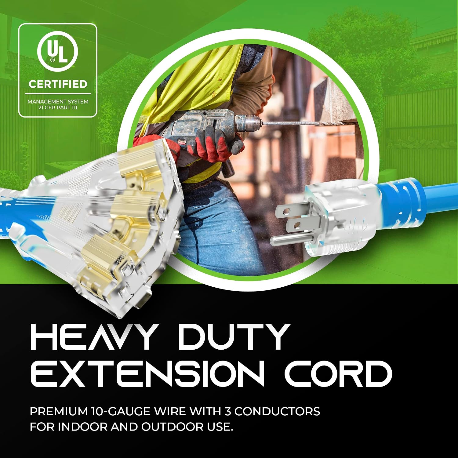 Extensión 10AWG 100f y extensión retráctil 45f 14AWG – Yaxa Colombia
