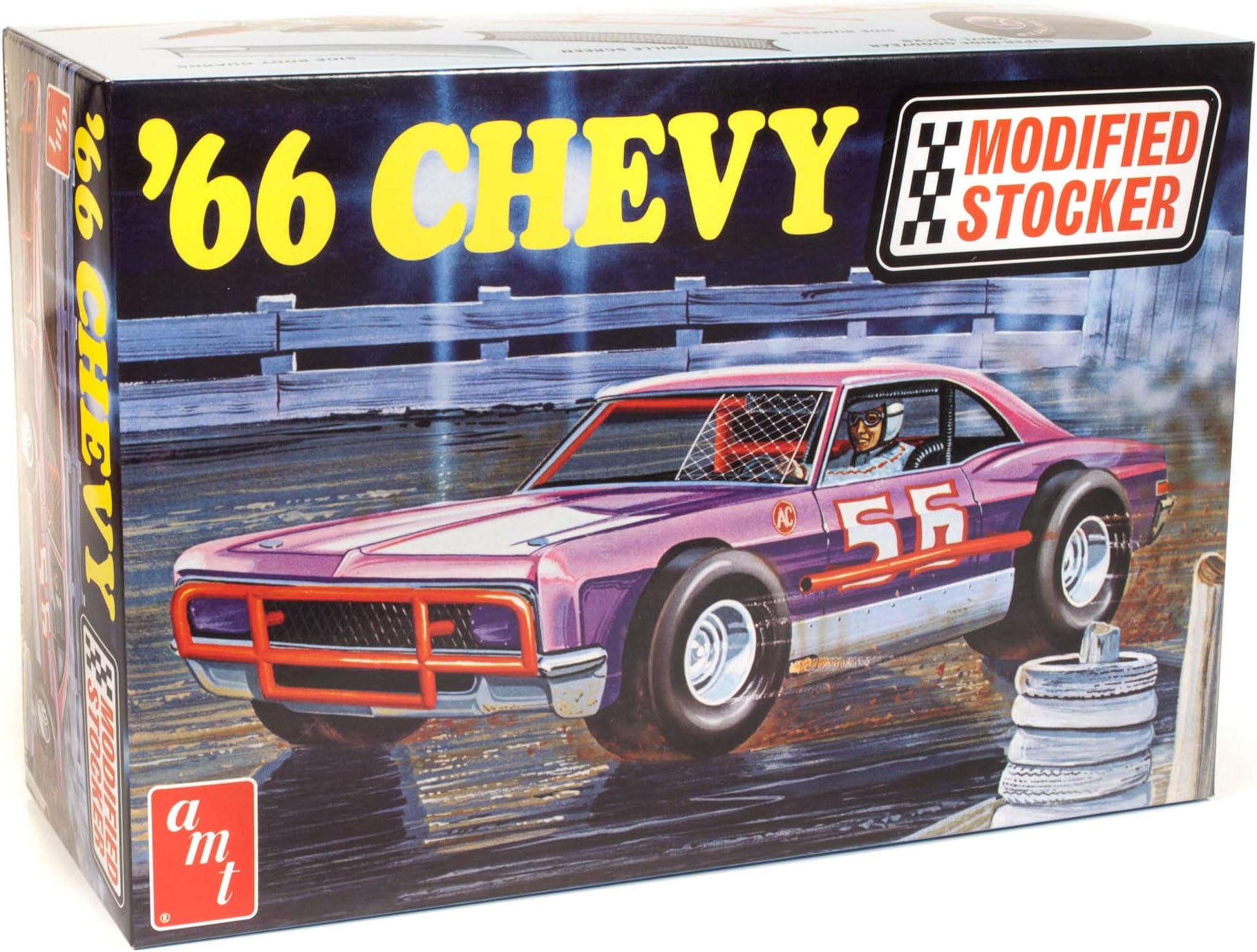 Amazon.com: AMT 1966 Chevy Impala Modified Stocker 1/25 Scale Model Kit ...
