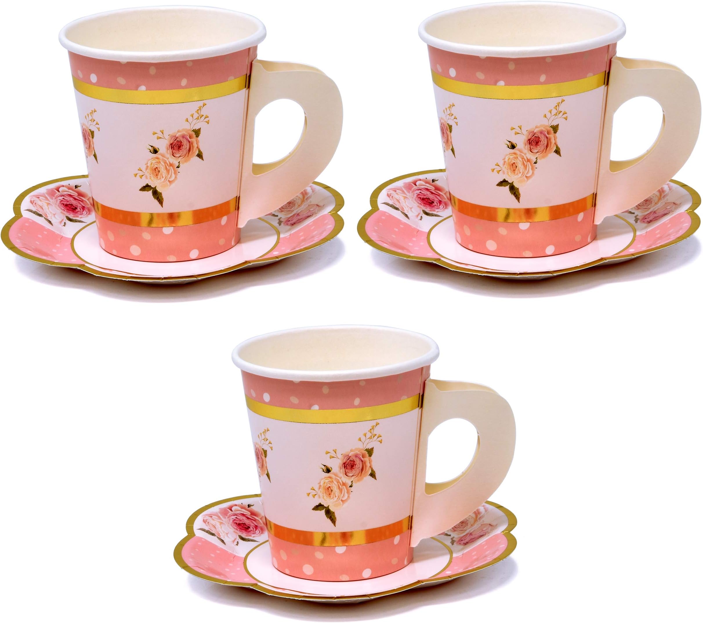Amazon.com | Gift Boutique 36 Count Color Your Own Tea Party Cups Paper ...