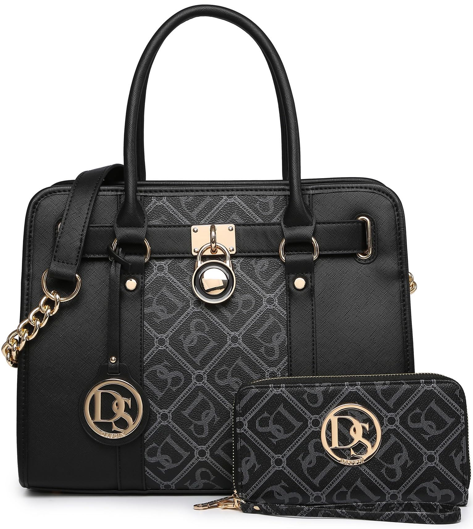 Snapklik.com : Dasein Two Tone Satchel Handbags Purses For Women Vegan ...